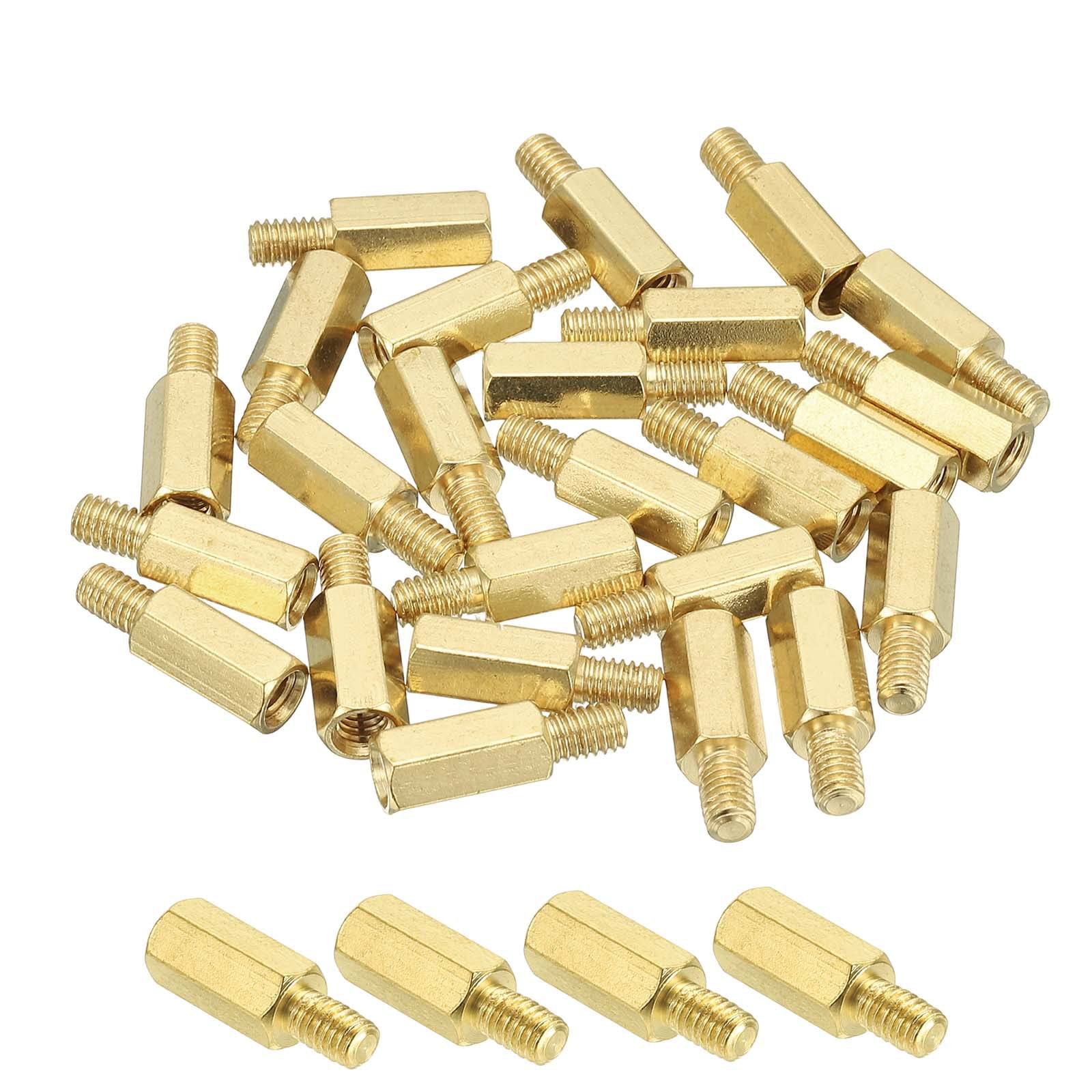 Uxcell Brass Hex Standoff, PCB Motherboard Spacer Screws for Drone ...