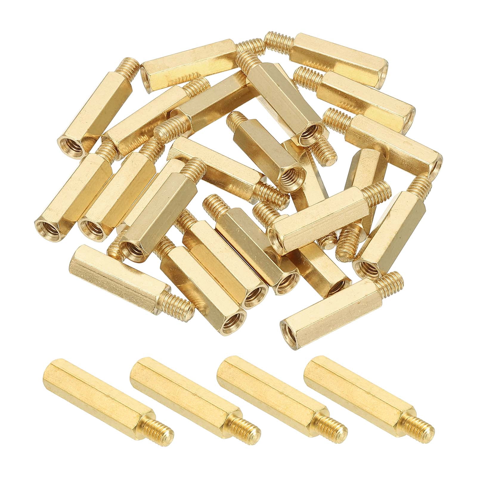 Uxcell Brass Hex Standoff, PCB Motherboard Spacer Screws for Drone ...