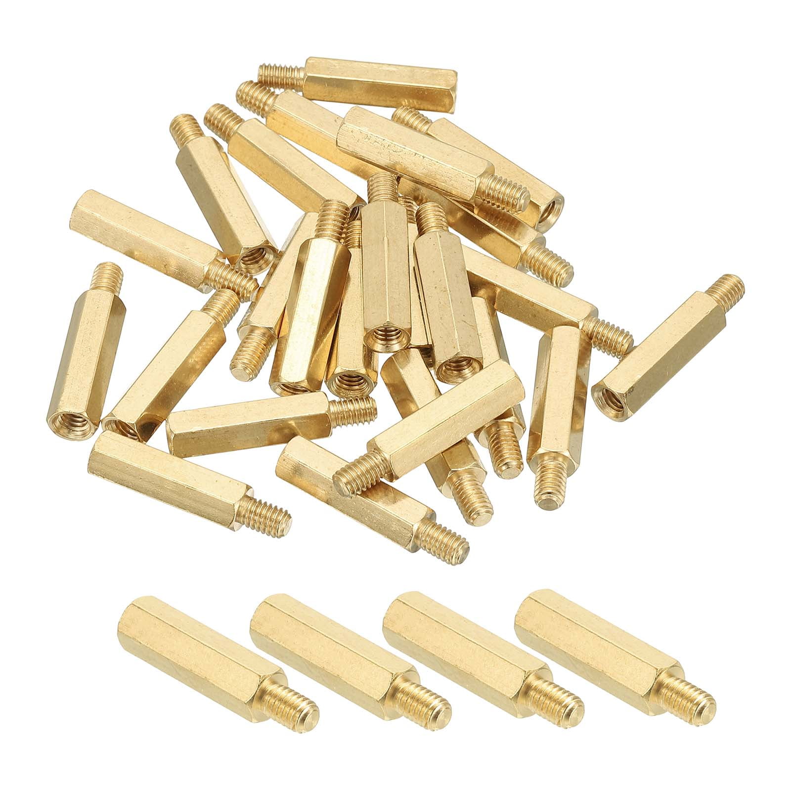 Uxcell Brass Hex Standoff, PCB Motherboard Spacer Screws for Drone ...