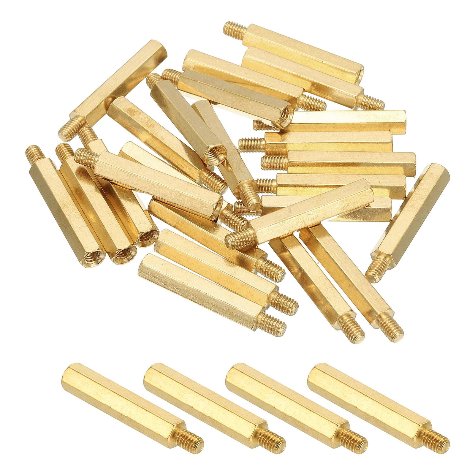 Uxcell Brass Hex Standoff, PCB Motherboard Spacer Screws for Drone ...