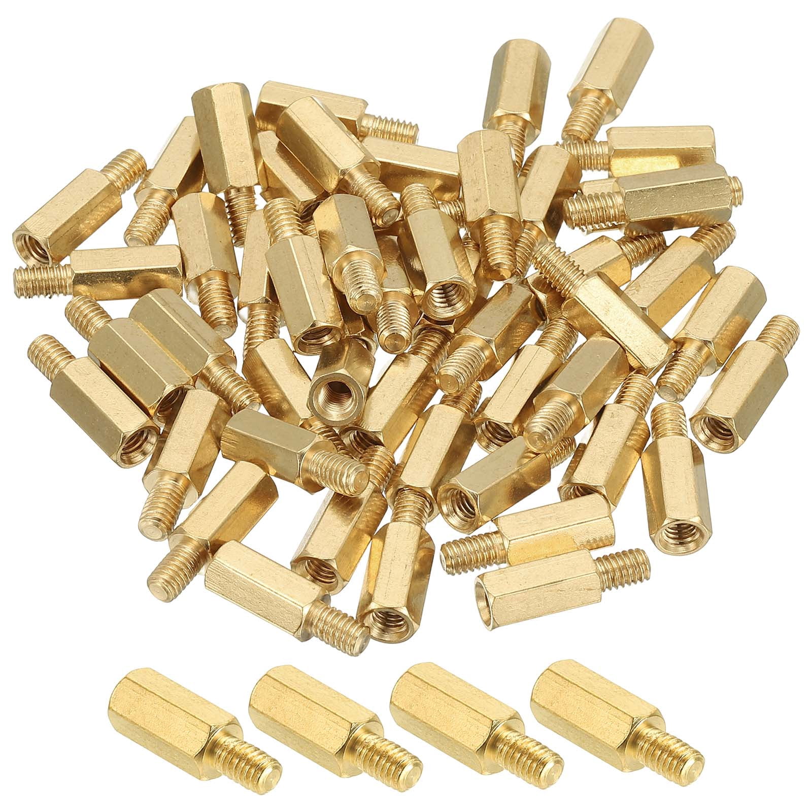 Uxcell Brass Hex Standoff, PCB Motherboard Spacer Screws for Drone ...