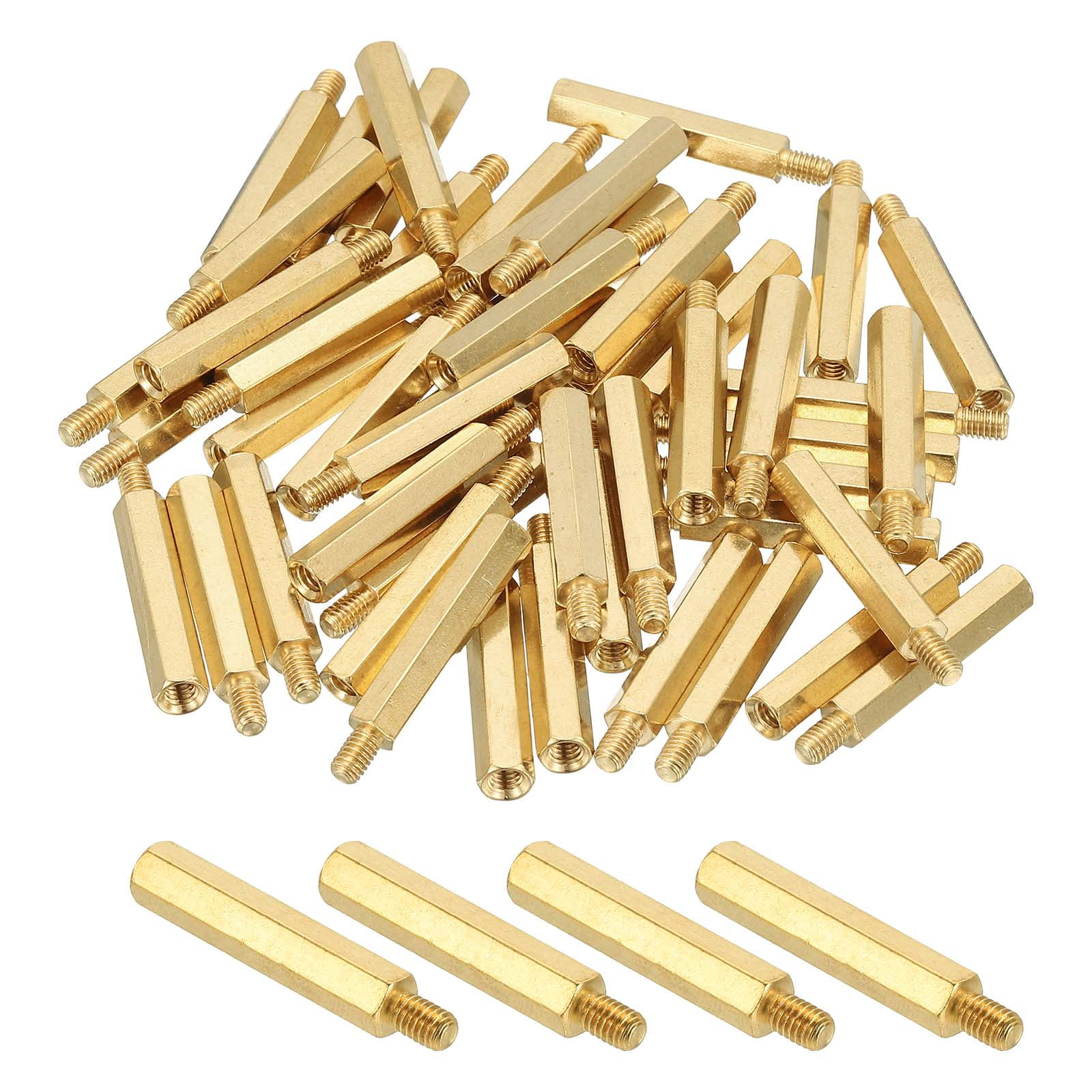 Uxcell Brass Hex Standoff, PCB Motherboard Spacer Screws for Drone ...