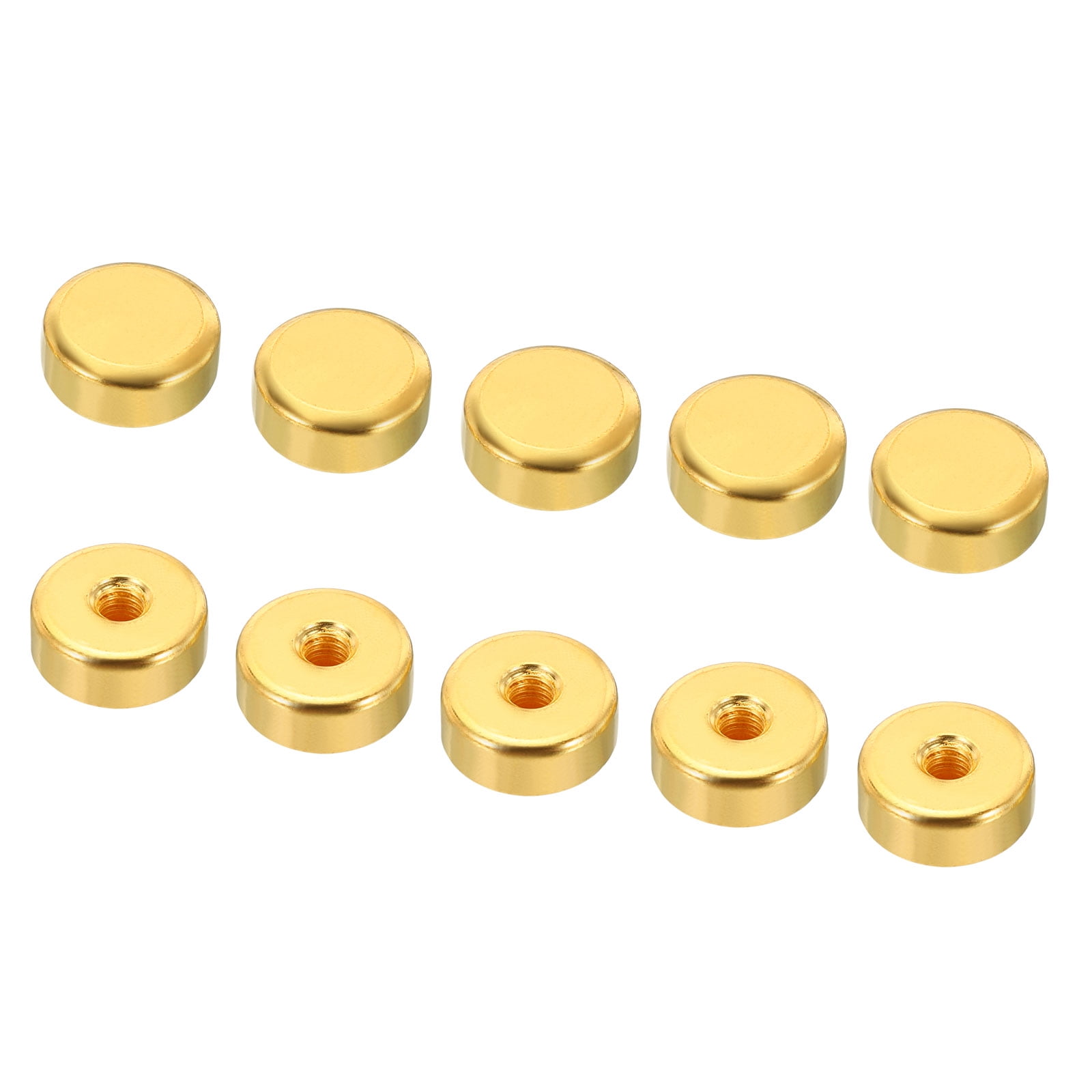 Uxcell M4 Cap Nut Bolt Cover Screw Caps Insert Female Thread Flat Knob ...