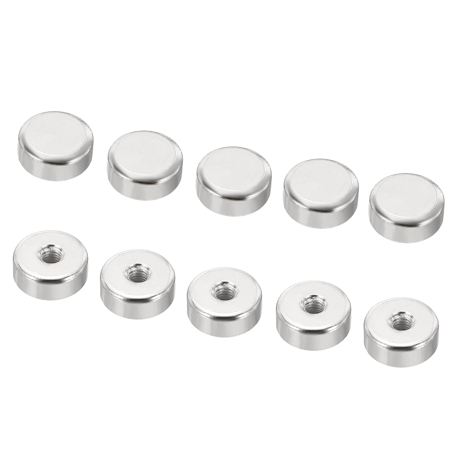 Uxcell M4 Cap Nut Bolt Cover Screw Caps Insert Female Thread Flat Knob ...
