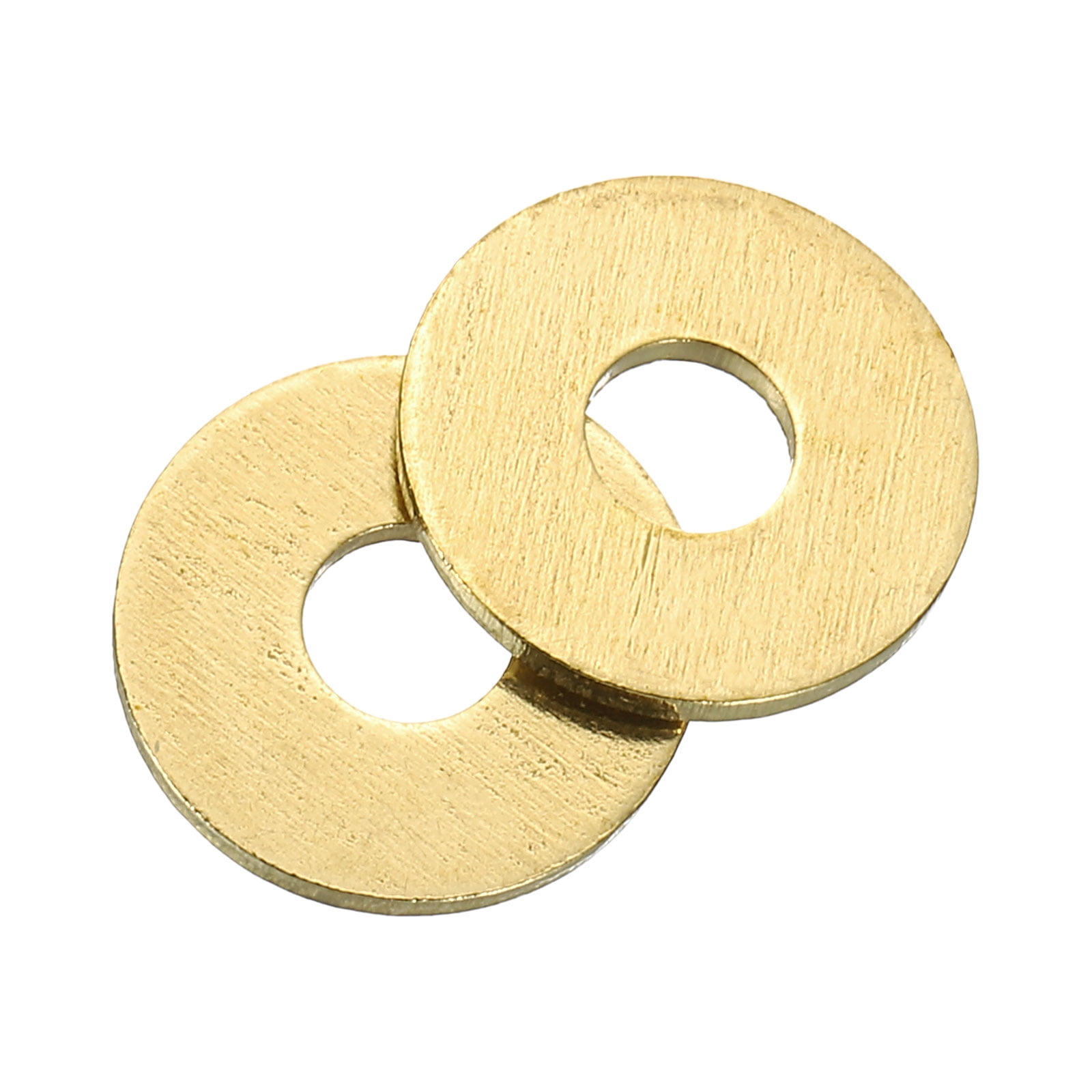 Uxcell M4 Flat Washer, 30 PackBrass Ring Washers 12mm OD 0.8mm Thick ...