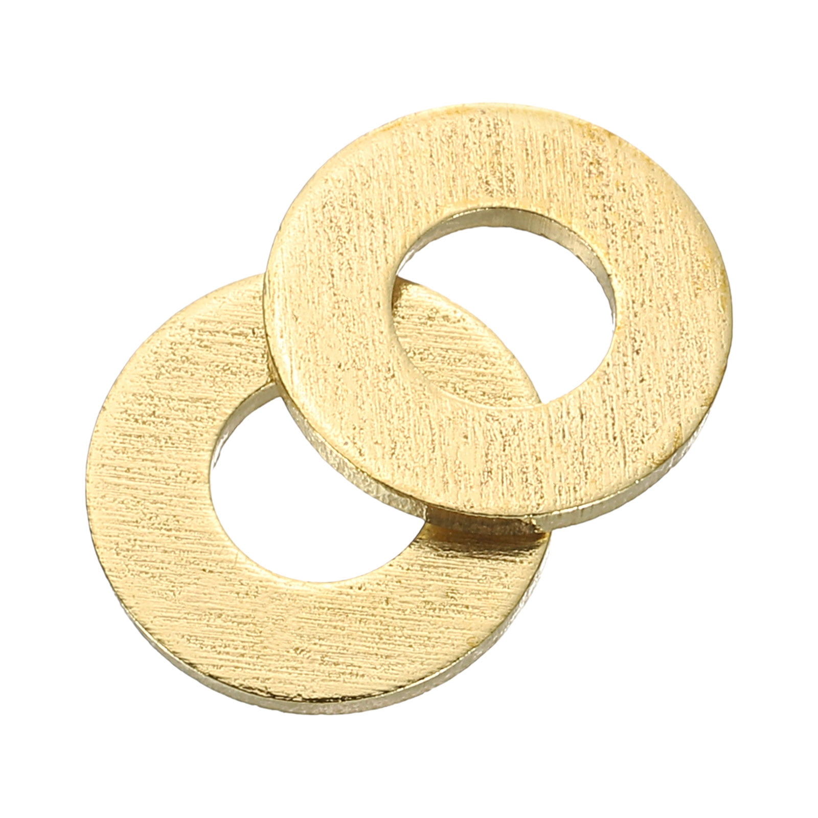 Uxcell M4 Flat Washer, 80 PackBrass Ring Washers 9mm OD 0.8mm Thick ...