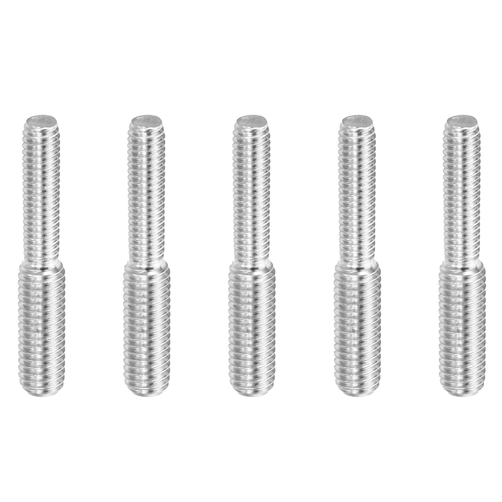 Uxcell M4*M5*30mm Double End Threaded Stud Screw Bolt, 5 Pack 304 ...