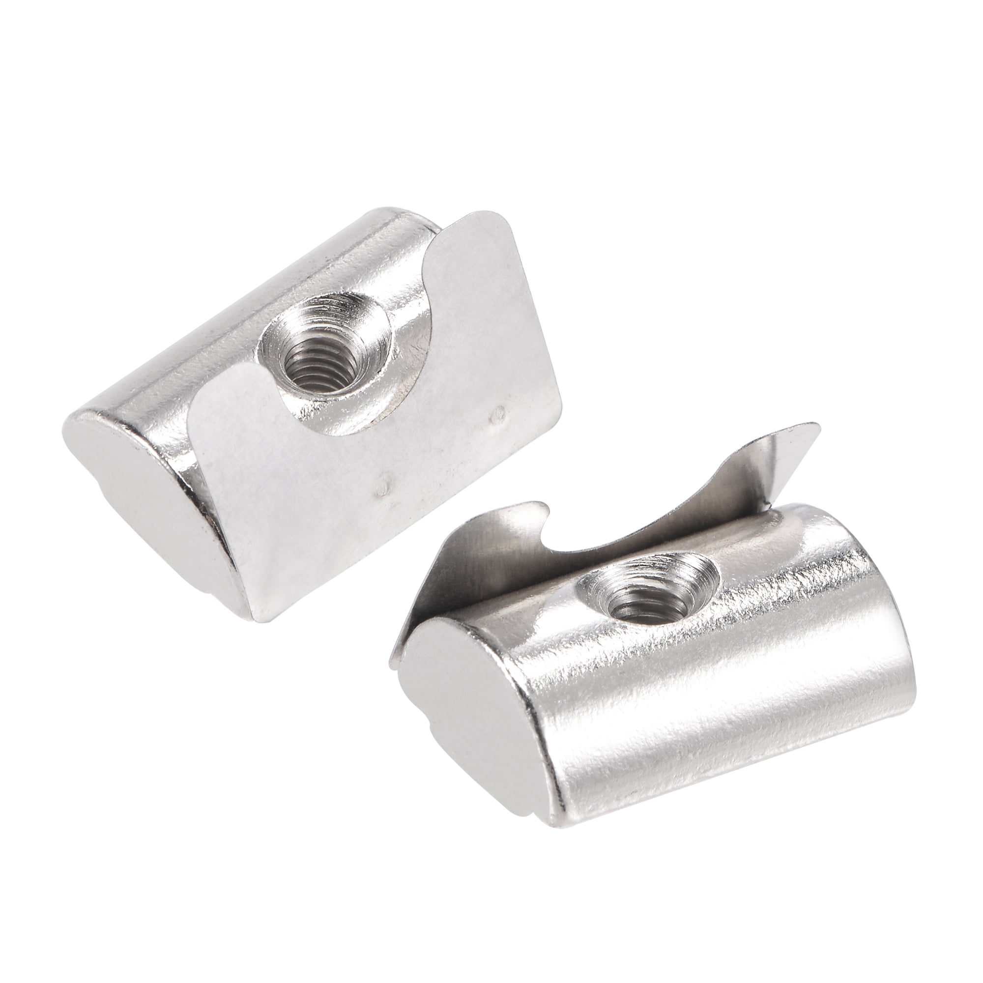 Uxcell M4 Roll in Spring T Nut with Spring Sheet Carbon Steel for 4040 ...