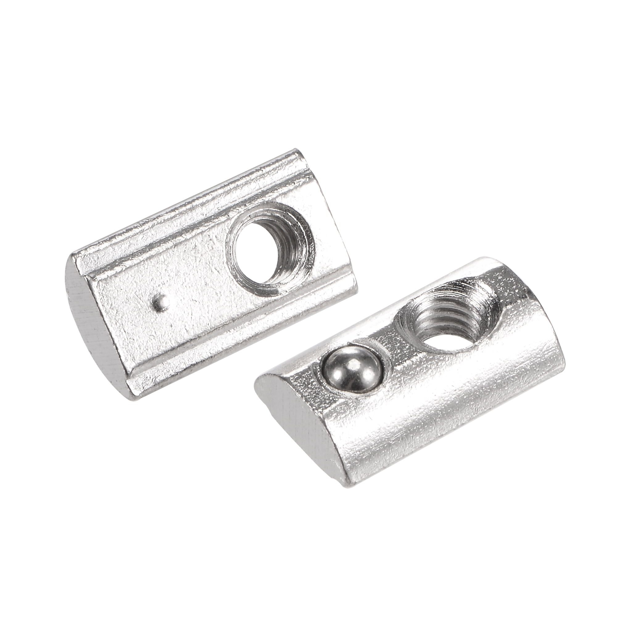 Uxcell M4 Roll in Spring T-nut with Ball for 2020 Series Rail with 6mm ...