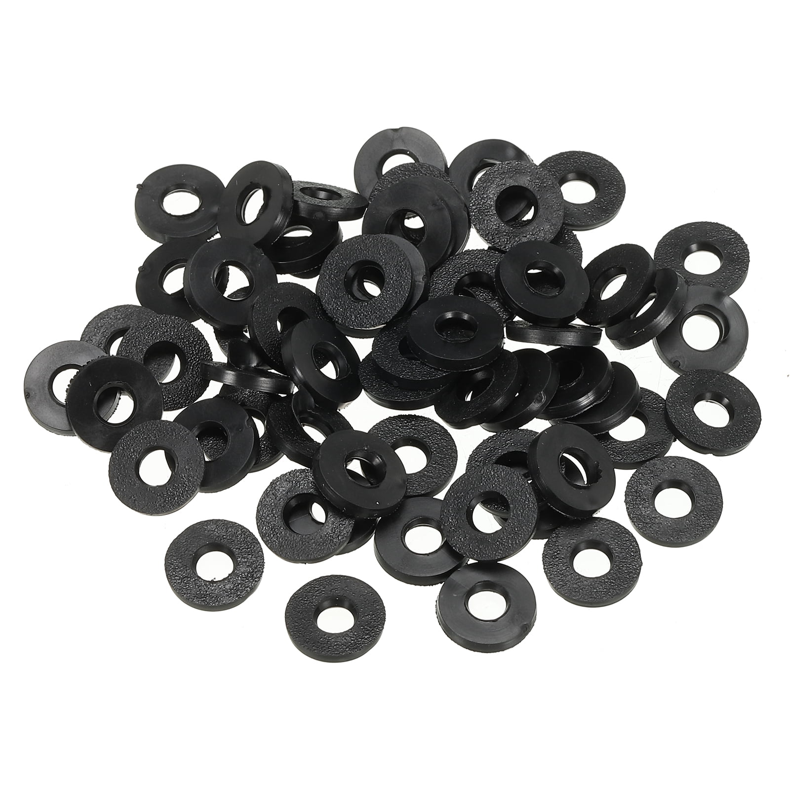 Uxcell M4 Rubber Flat Washer, 120 Pack 4mm ID 9mm OD Sealing Gasket ...