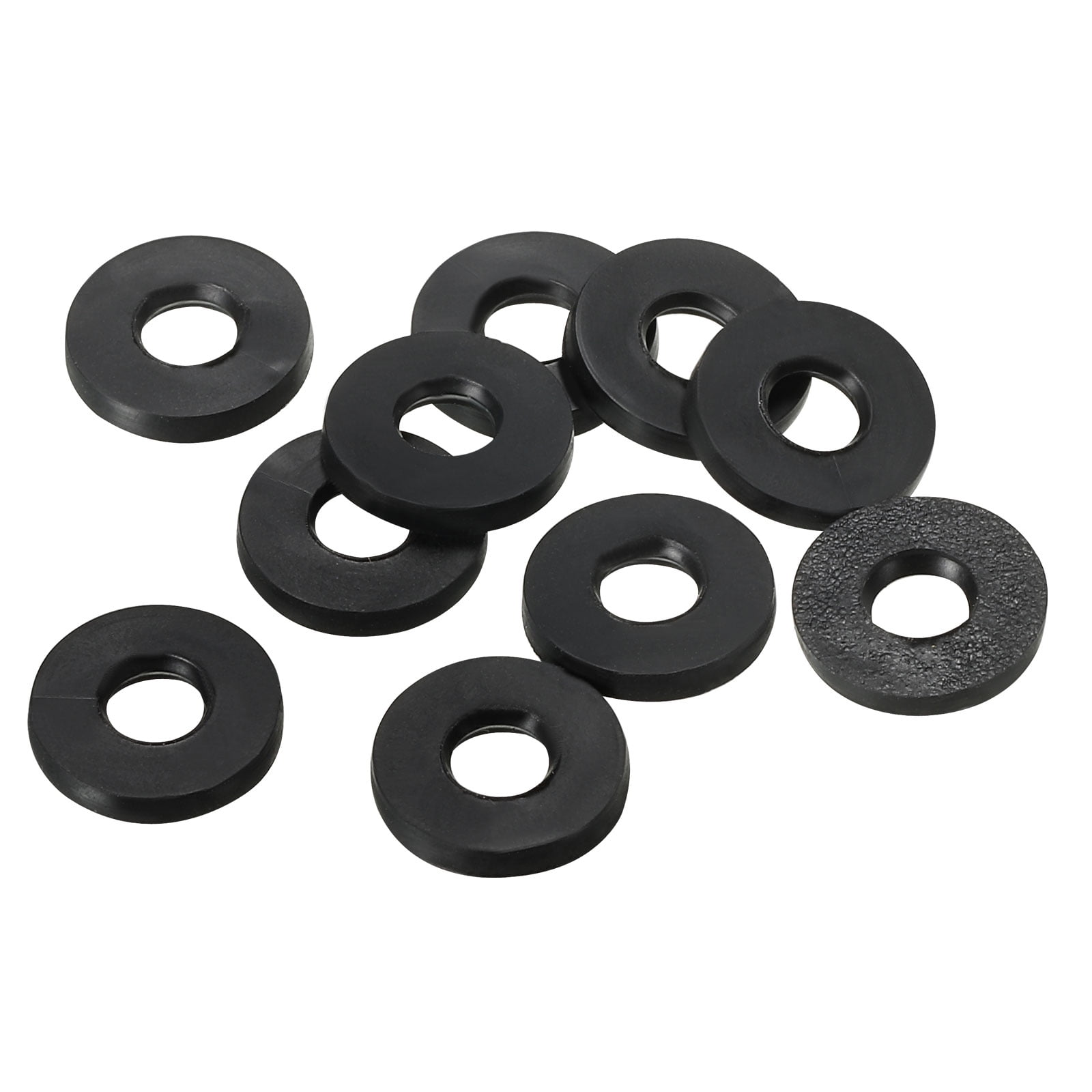 Uxcell M4 Rubber Flat Washer, 40 Pack 4mm ID 9mm OD 1.2mm Thick Sealing ...