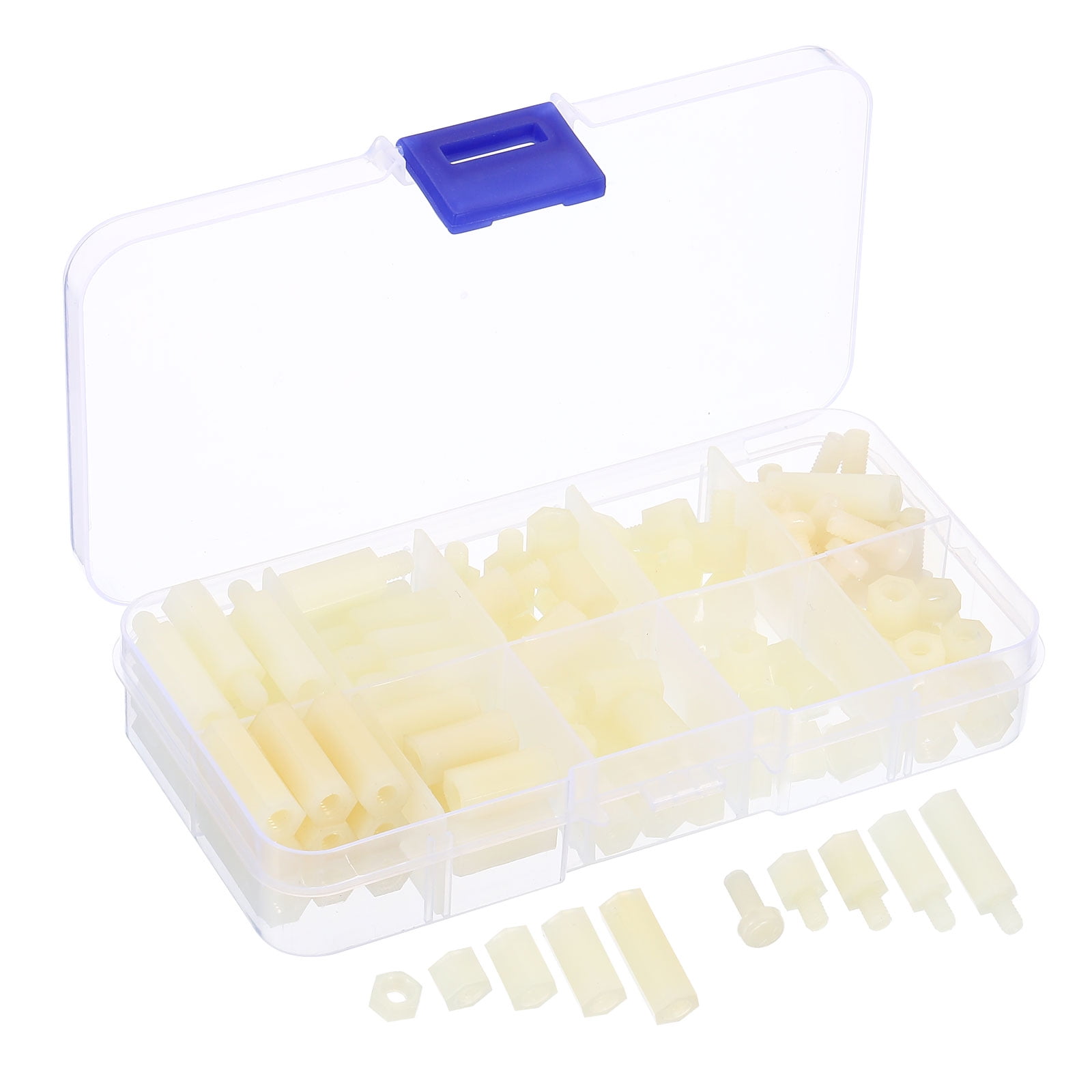 Uxcell M4 Standoff Screws Nylon Hex PCB Standoffs Nuts Assortment Kit ...