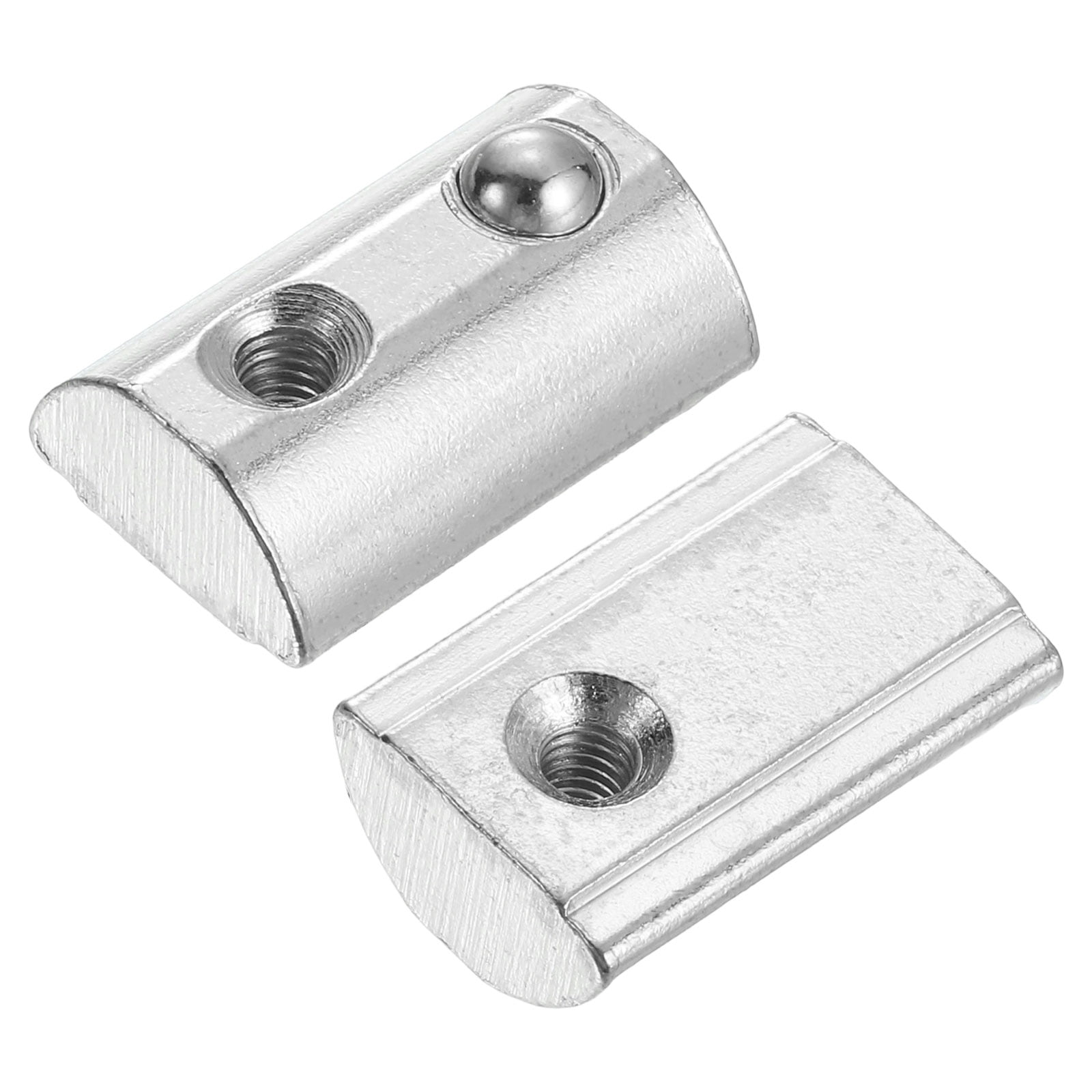 Uxcell M4 T Spring Nut, 25 Pack 4545 Series Half Round Roll in Spring ...