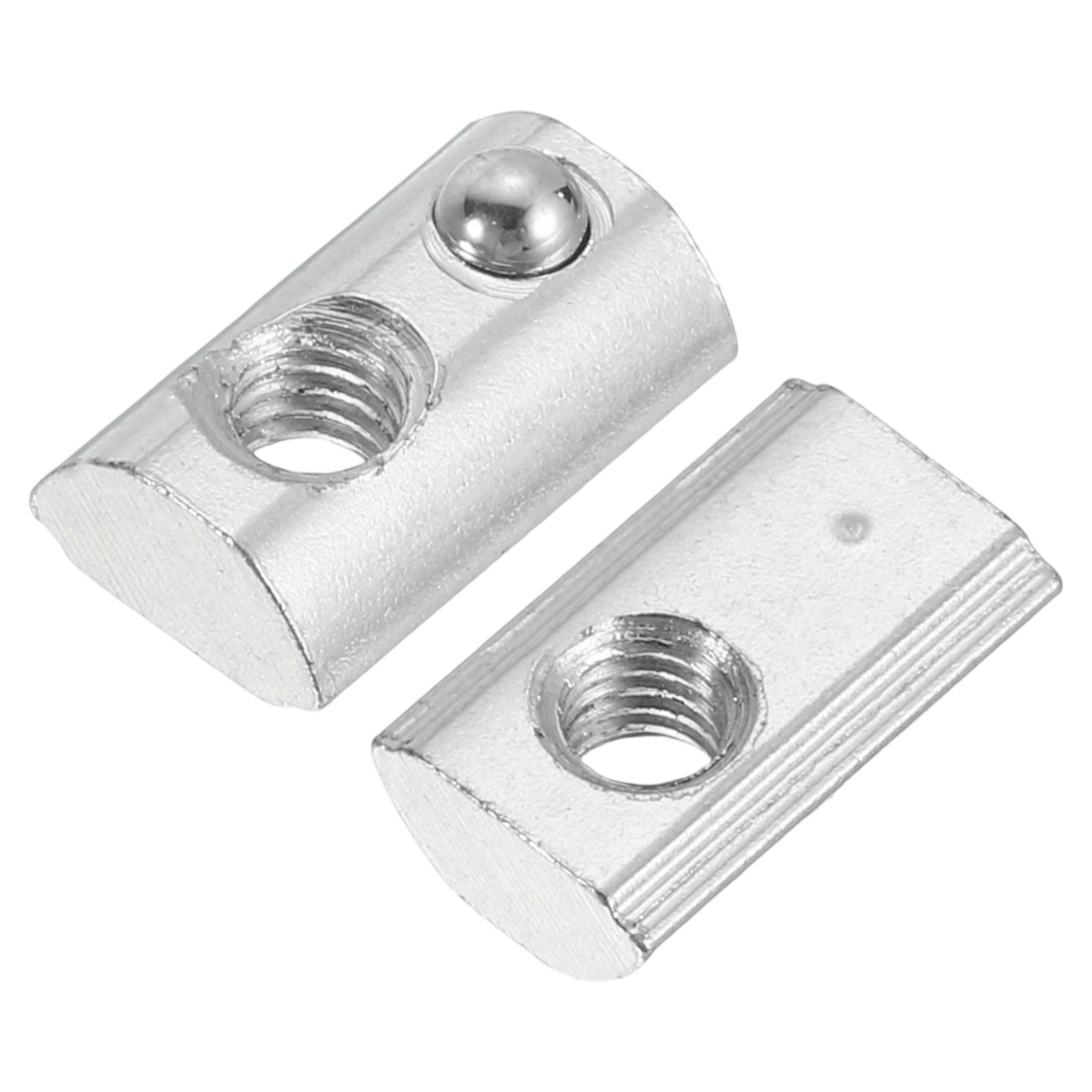 Uxcell M4 T Spring Nut, 25 Pack Half Round Roll in Spring Nut, Carbon ...