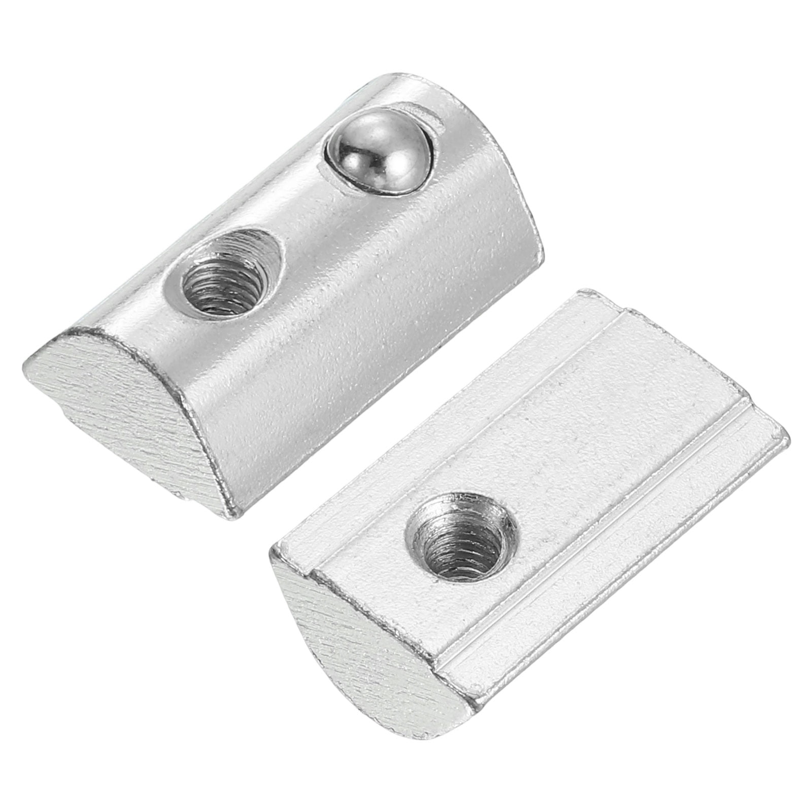 Uxcell M4 T Spring Nut, 50 Pack 4040 Series Half Round Roll in Spring ...