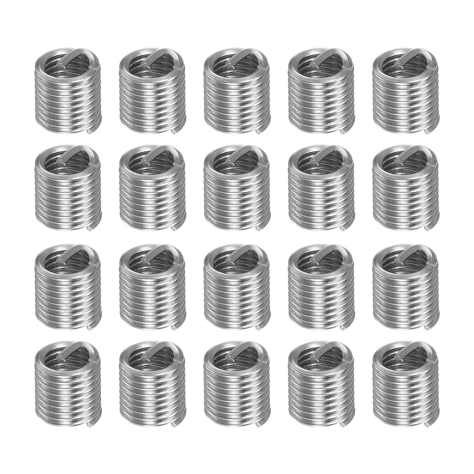 Uxcell M4 x 0.7 2D 8mm 304 Stainless Steel Wire Thread Insert Threaded ...
