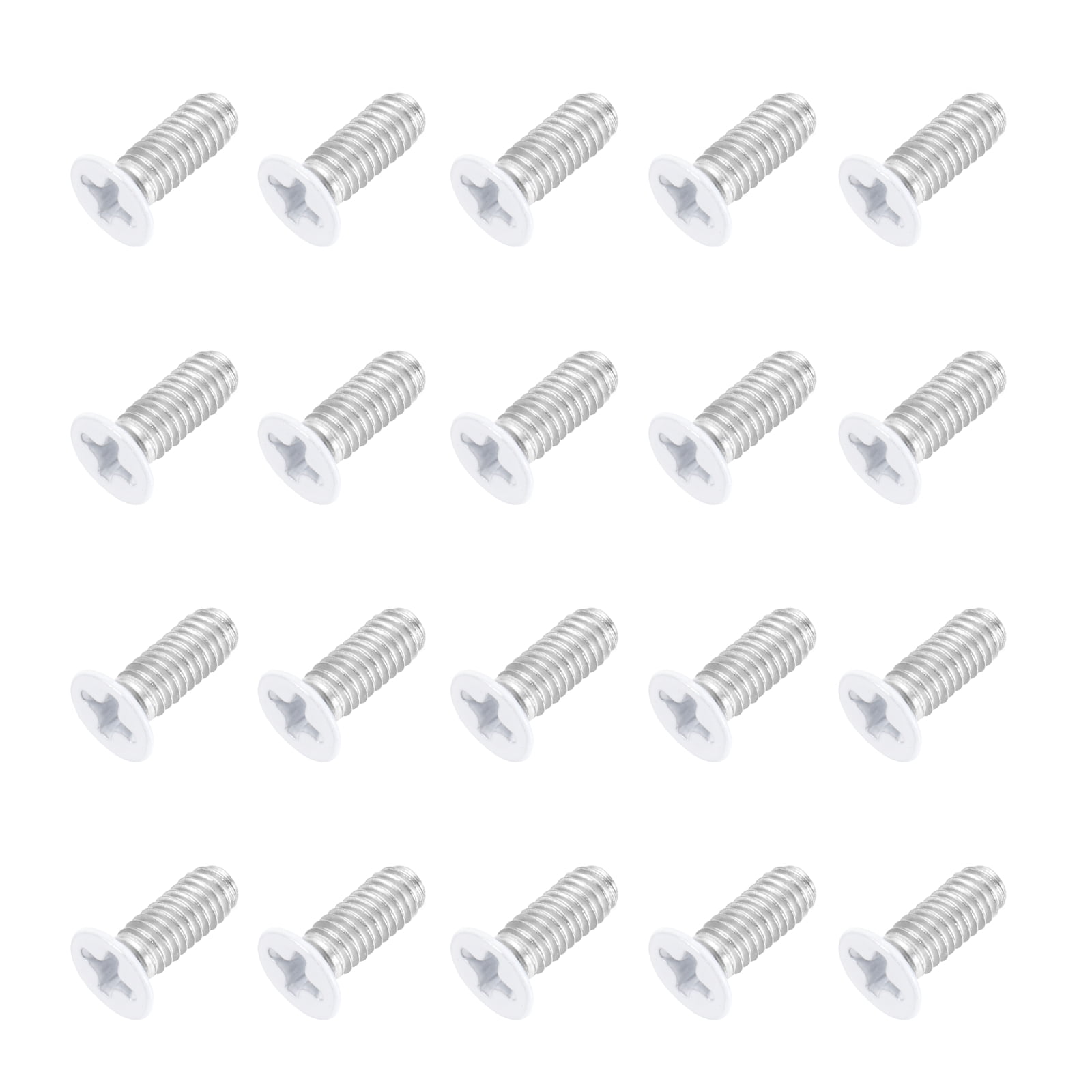 Uxcell M4 x 10mm Flat Countersunk Head Machine Screws 304 Stainless ...