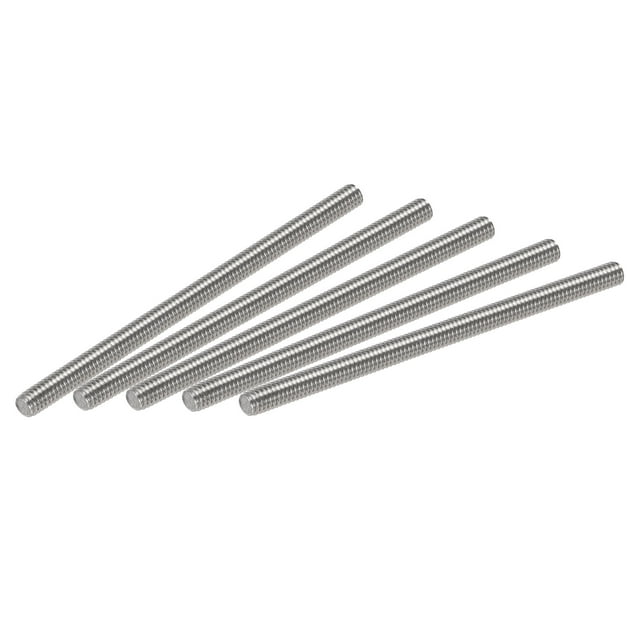 Uxcell M4 x 80mm Fully Threaded Rod 304 Stainless Steel Right Hand ...