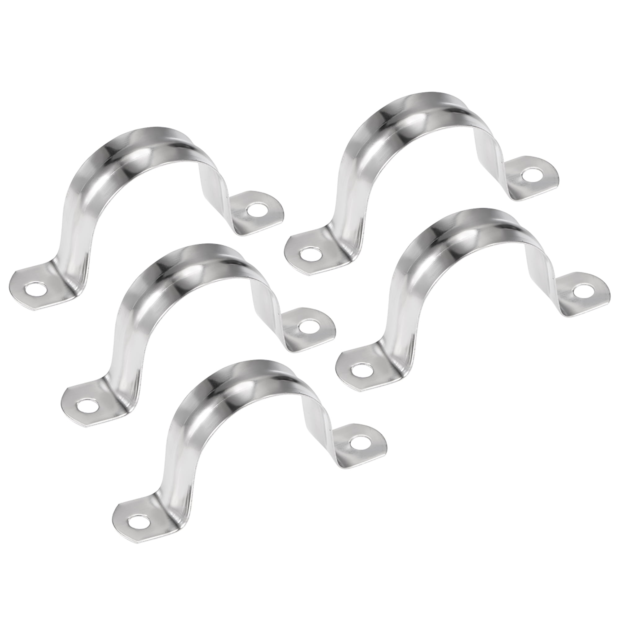 Uxcell M40 U Shaped Conduit Clamp Saddle Strap Tube Pipe Clip Stainless ...