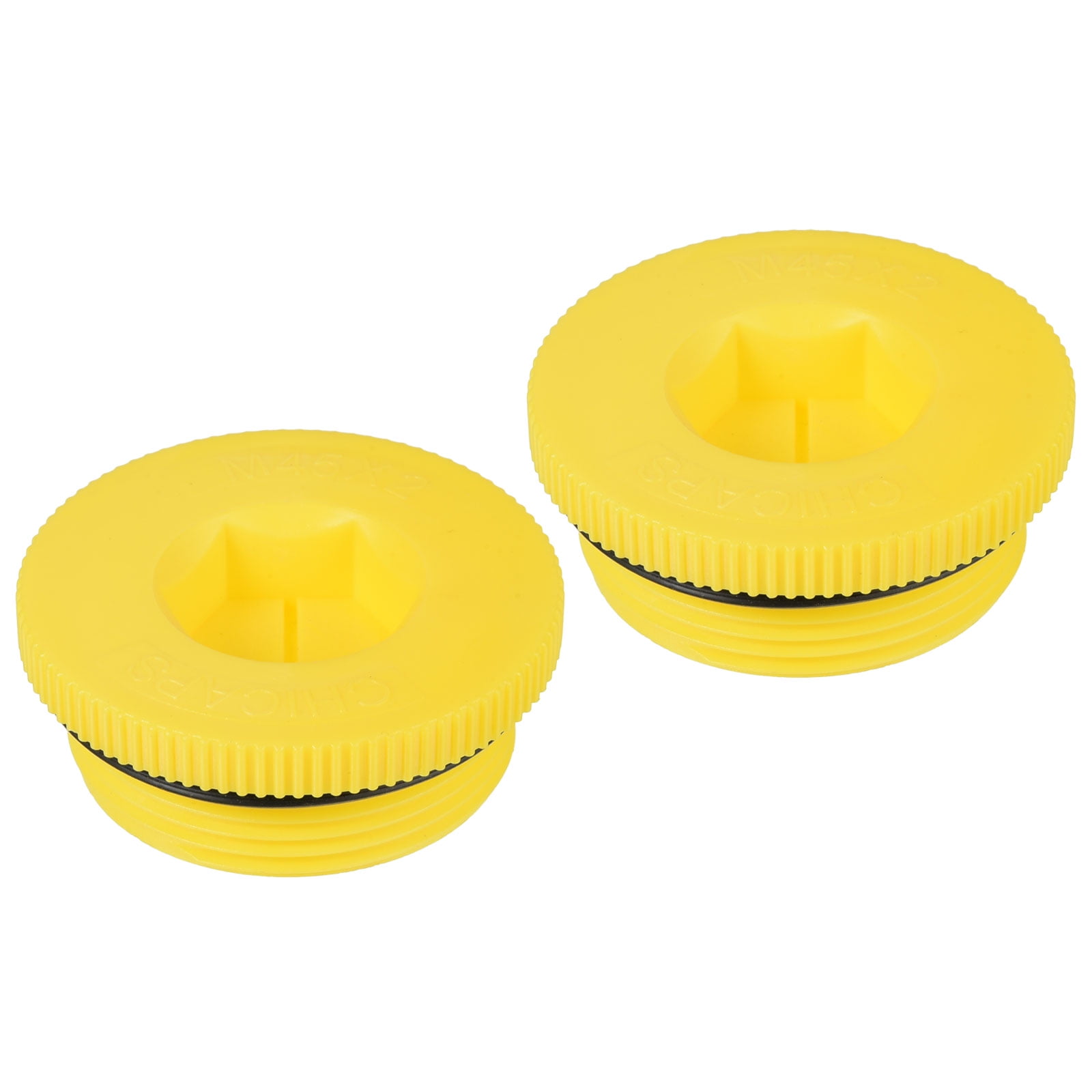 Uxcell M45x2 Hold Plugs Plastic Male Threaded Hex Socket End Cap ...