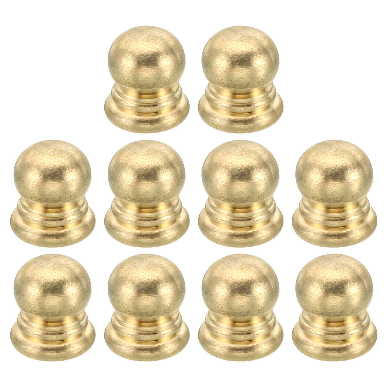 Uxcell M4x0.7 Thread Brass Cap Nuts Knob, 10 Pack Lamp Finial ...