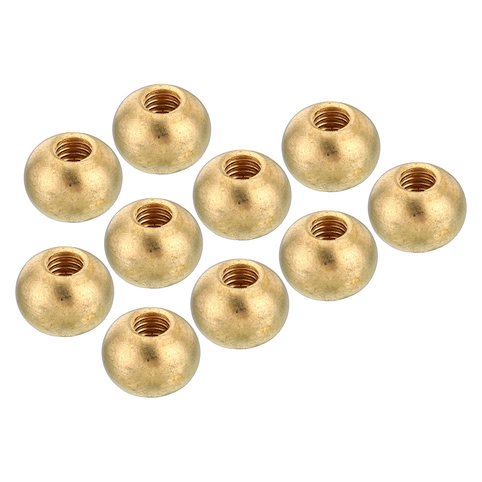 Uxcell M4x0.7 Thread Cap Nuts Knob Brass Ball Lamp Decoration Screw ...