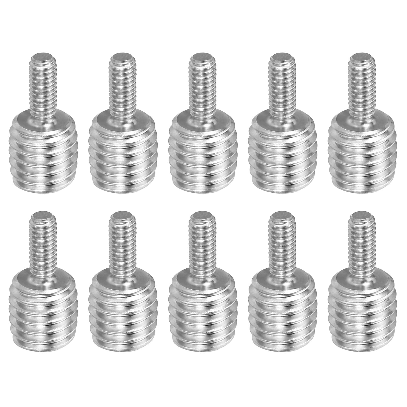 Uxcell M4x0.7 to M10x1.5 Double End Threaded Stud Screw Bolt 304 ...