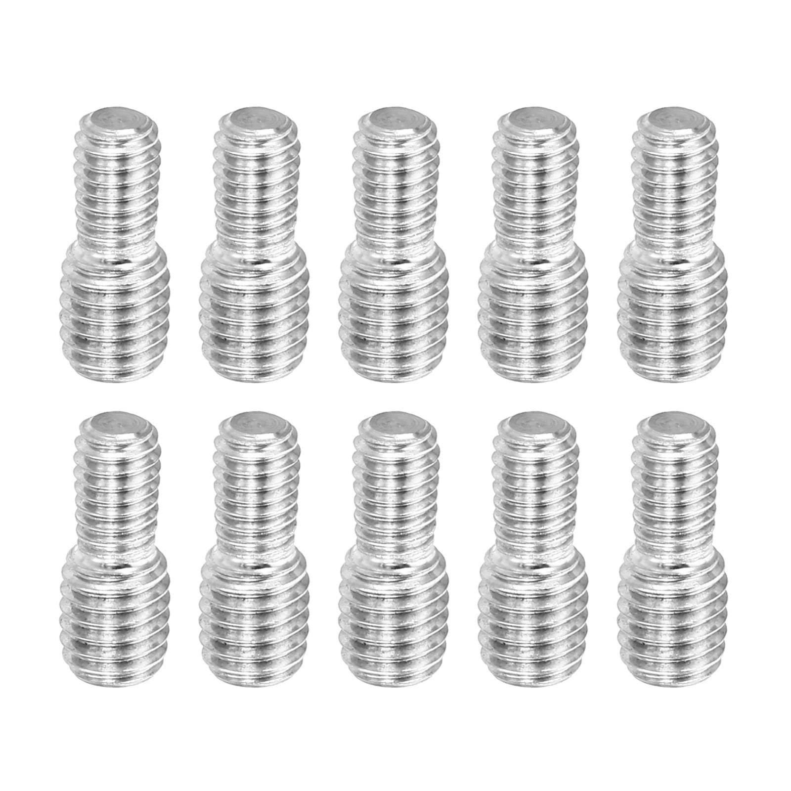 Uxcell M4x0.7 to M5x0.8 Double End Threaded Stud Screw Bolt 304 ...