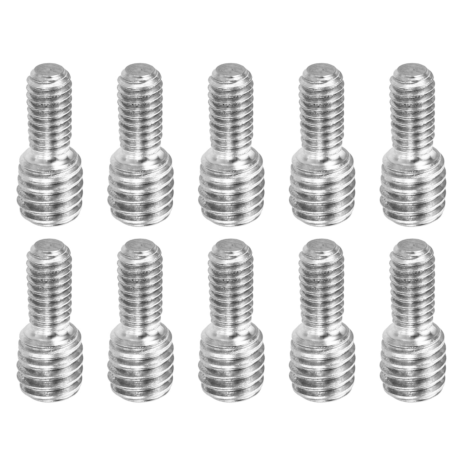Uxcell M4x0.7 to M6x1 Double End Threaded Stud Screw Bolt 304 Stainless ...