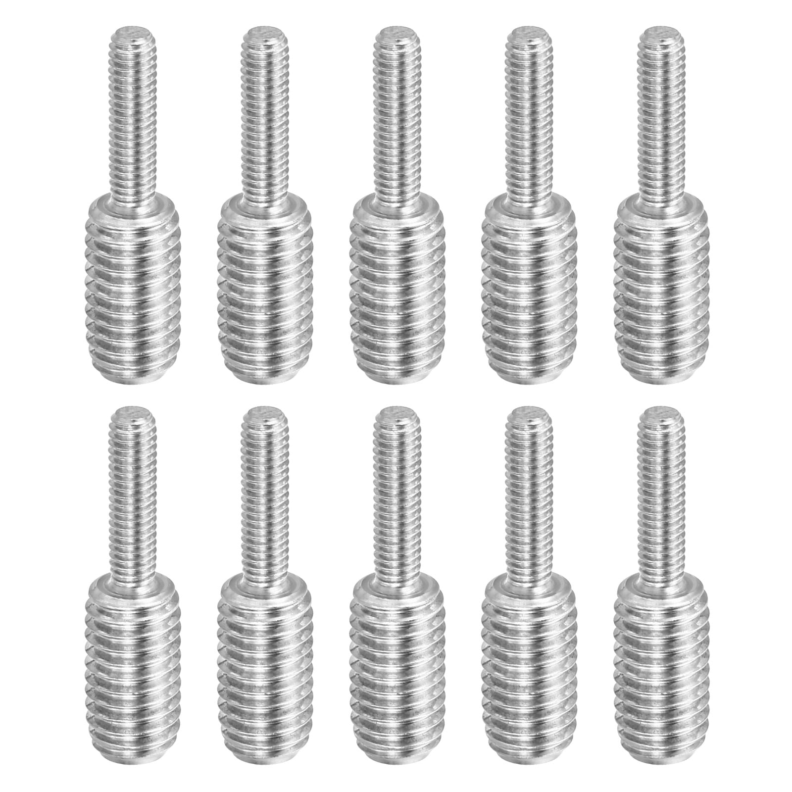 Uxcell M4x0.7 to M8x1.25 Double End Threaded Stud Screw Bolt 304 ...