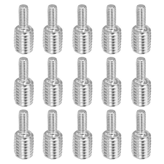 Uxcell M4x10 to M8x10 Double End Threaded Stud Screw Bolt, 15 Pack ...