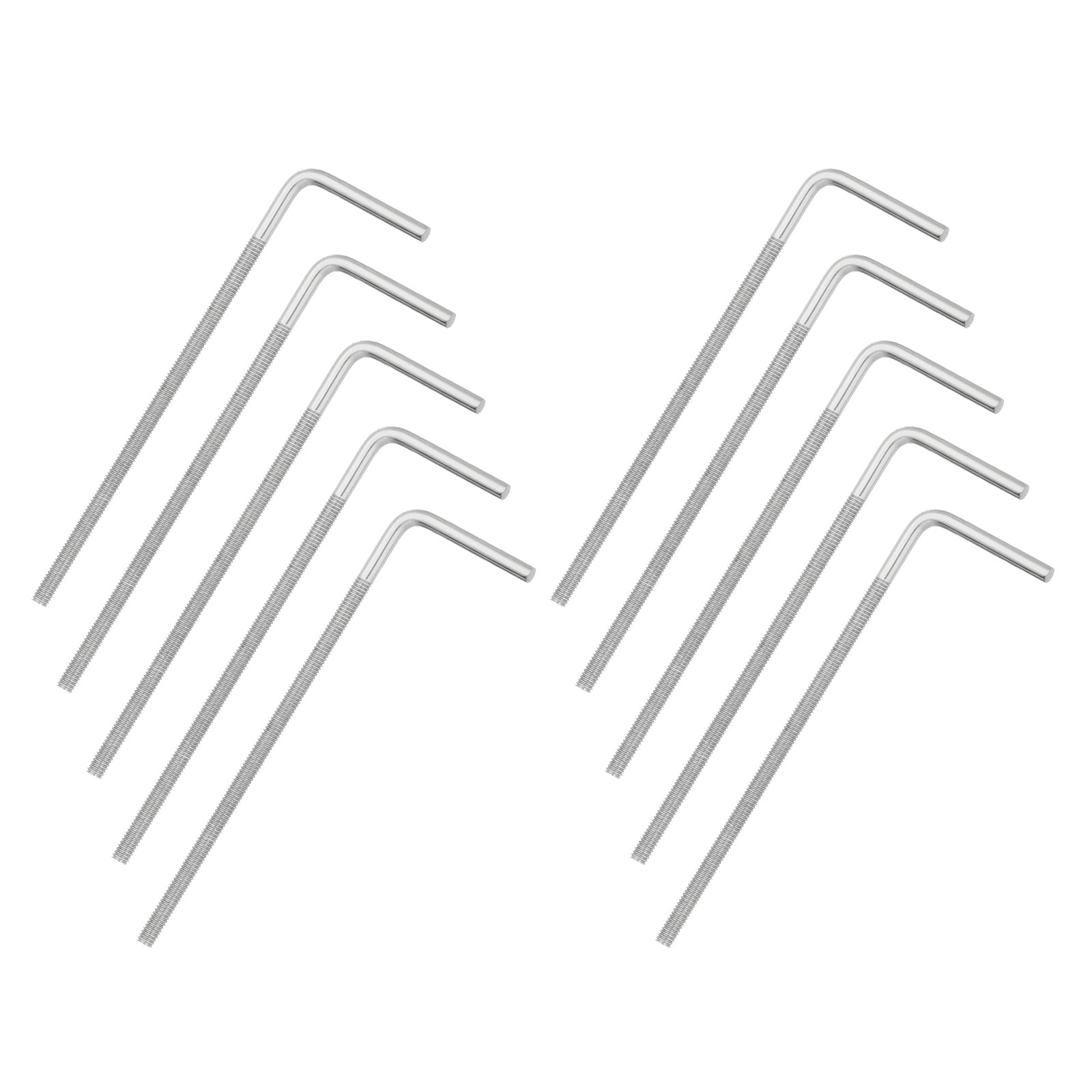 Uxcell M4x100mm 7/L-Shaped Right Angle Bolt Screw, 304 Stainless Steel ...