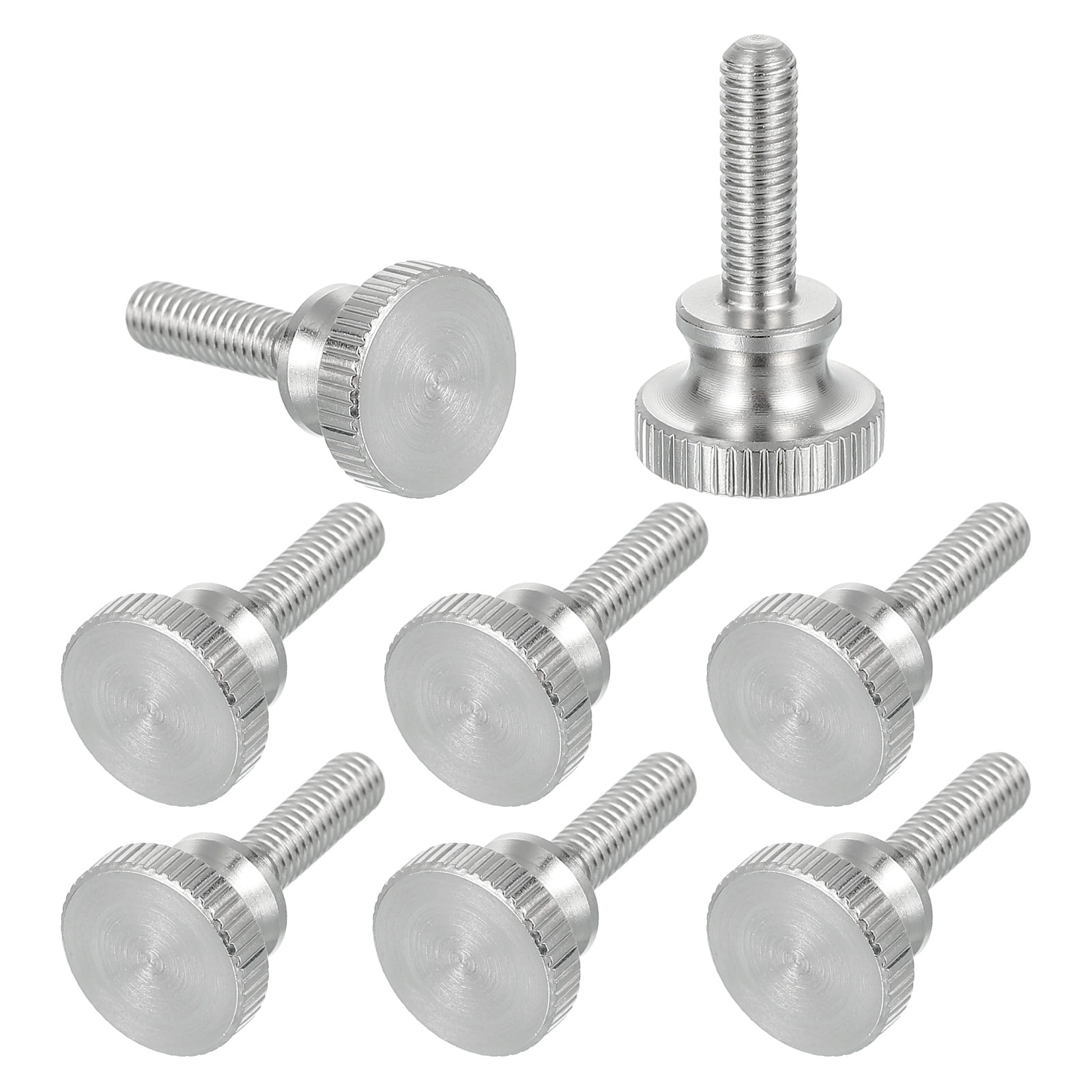 Uxcell M4x12mm Knurled Thumb Screws, 304 Stainless Steel Diamond Head Thumb Screws Metric ...