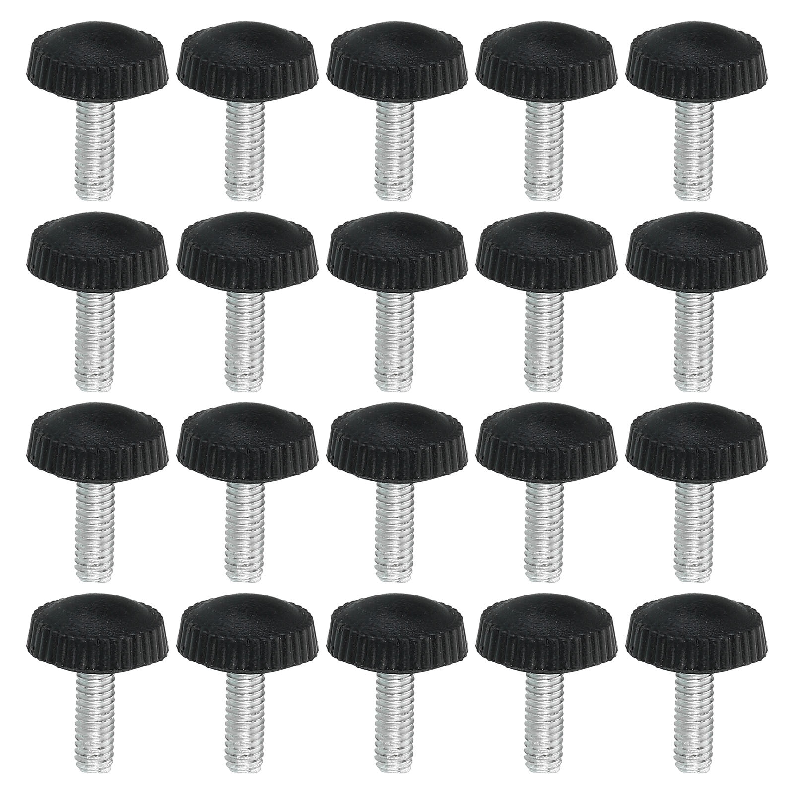 Uxcell M4x12mm Knurled Thumb Screws Clamping Screws Knobs Grip Bolts ...