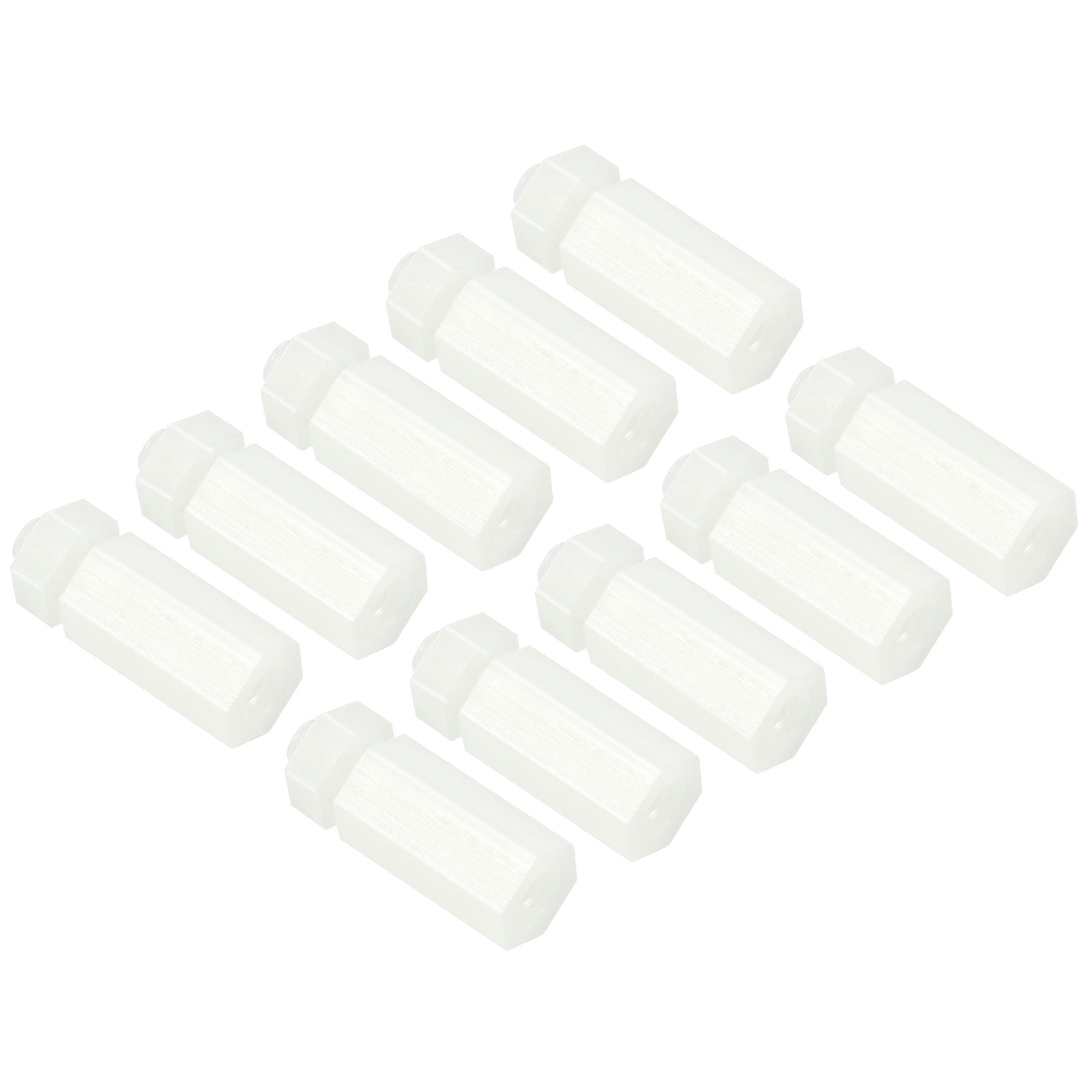 Uxcell M4x14+6mm Nylon Hex Spacer Standoffs PCB Standoff Screws Nuts ...