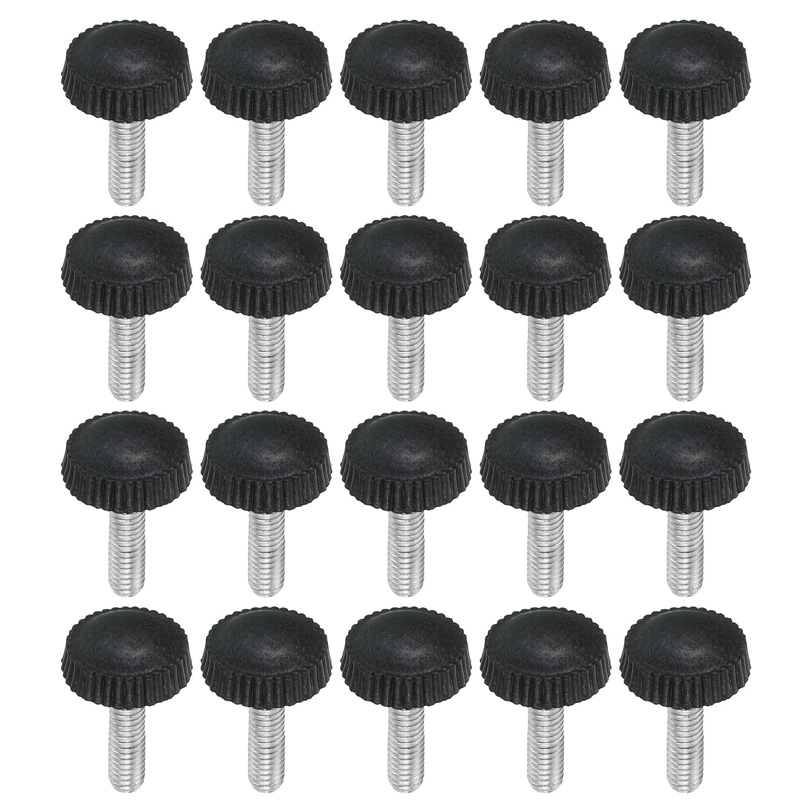 Uxcell M4x14mm Knurled Thumb Screws Clamping Screws Knobs Grip Bolts ...