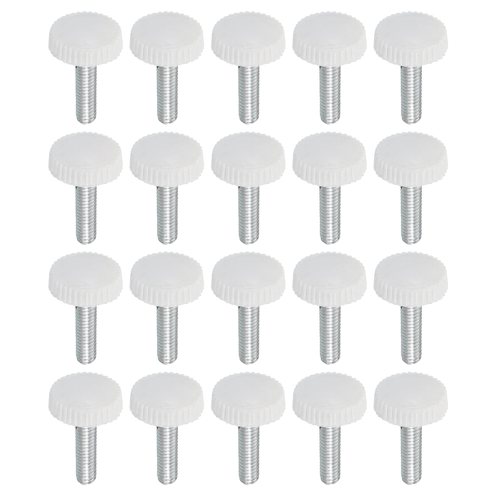 Uxcell M4x16mm Knurled Thumb Screws Clamping Screws Knobs Grip Bolts ...