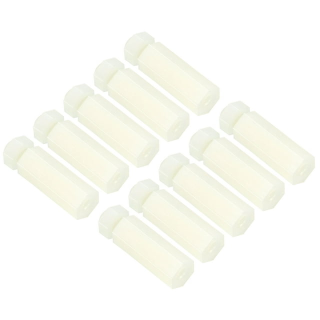Uxcell M4x19+6mm Nylon Hex Spacer Standoffs PCB Standoff Screws Nuts ...