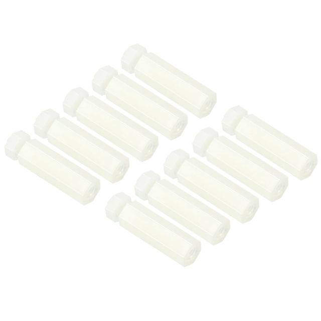 Uxcell M4x22+6mm Nylon Hex Spacer Standoffs PCB Standoff Screws Nuts ...