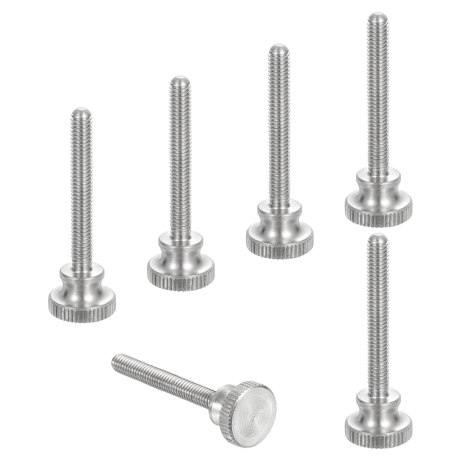 Uxcell M4x30mm Knurled Thumb Screws, 304 Stainless Steel Diamond Head Thumb Screws Metric ...