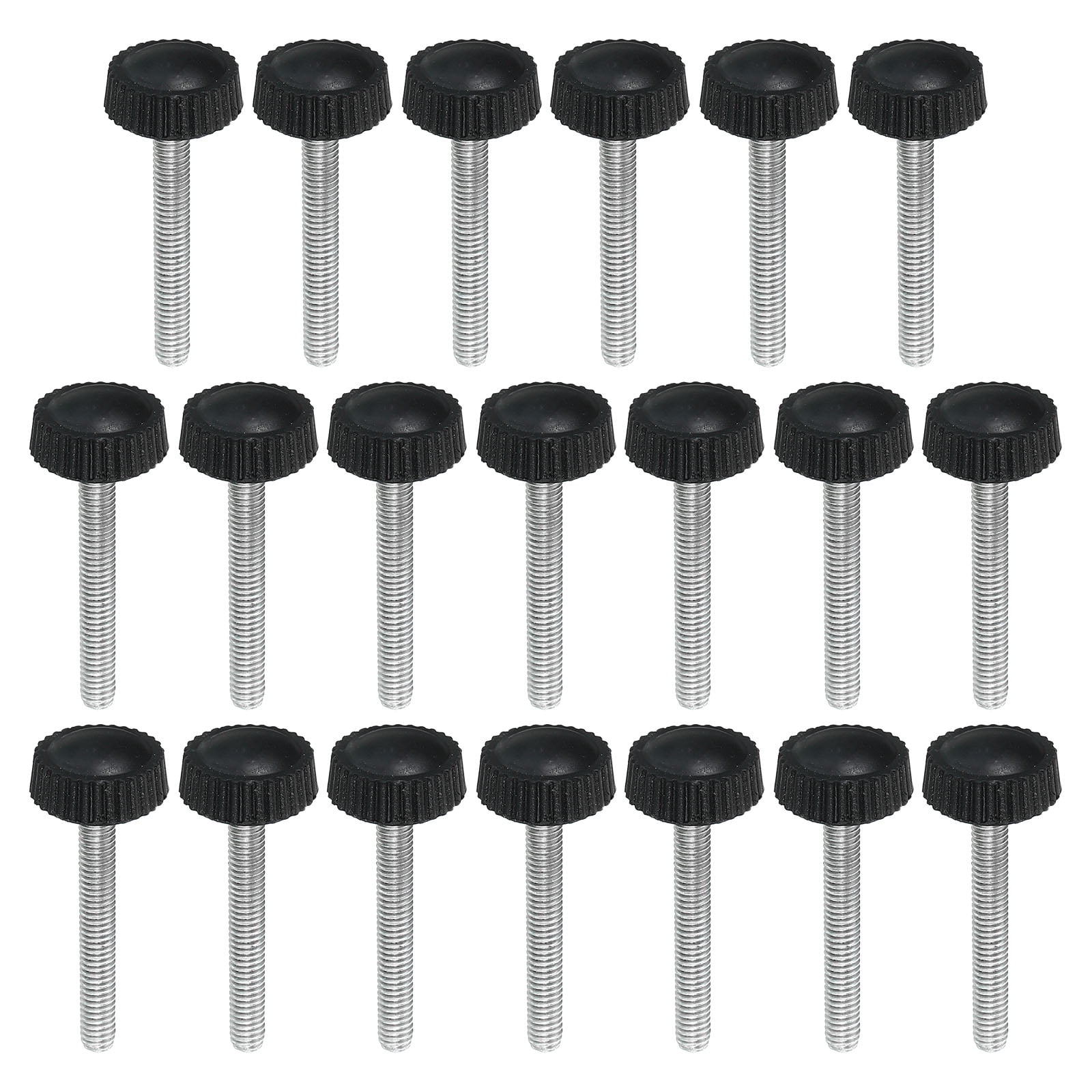 Uxcell M4x30mm Knurled Thumb Screws Clamping Screws Knobs Grip Bolts Fasteners for Furniture ...