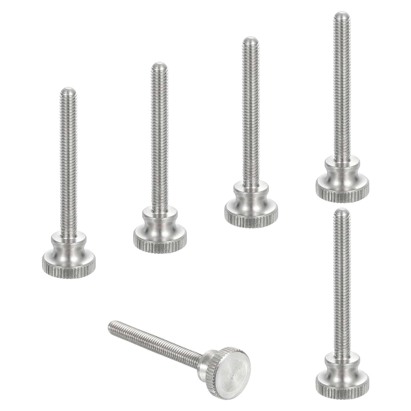 Uxcell M4x35mm Knurled Thumb Screws, 304 Stainless Steel Diamond Head ...