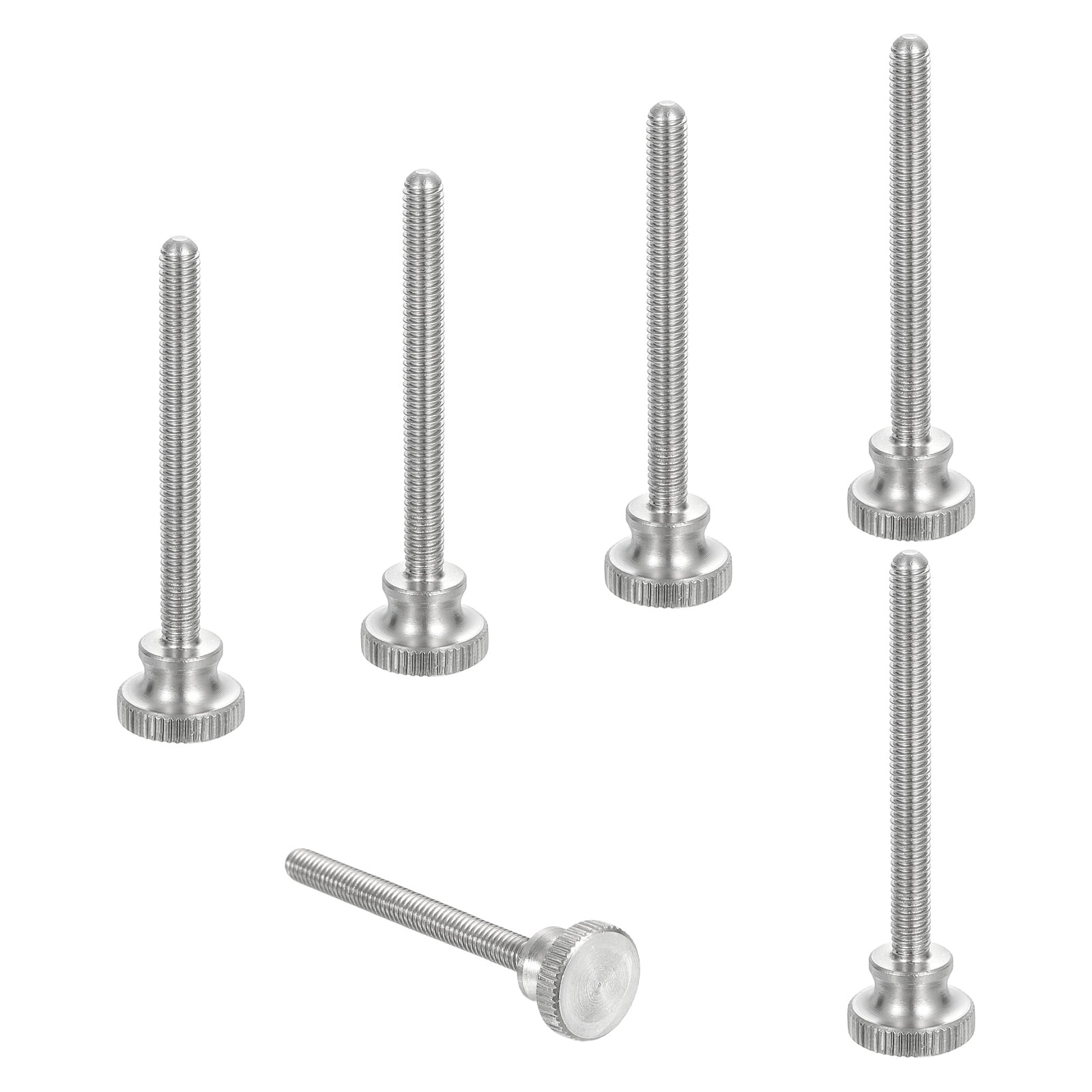 Uxcell M4x40mm Knurled Thumb Screws, 304 Stainless Steel Diamond Head Thumb Screws Metric ...