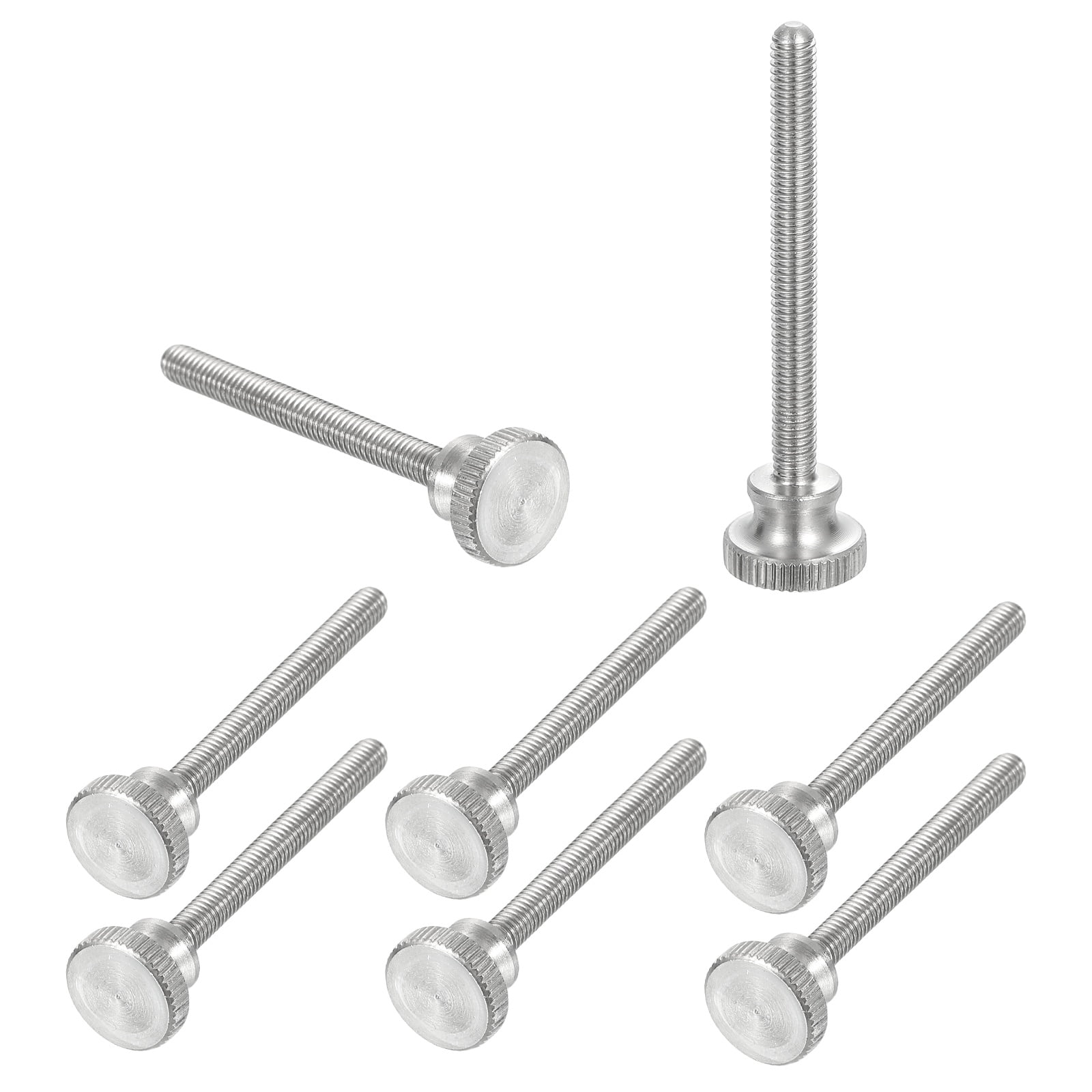 Uxcell M4x40mm Knurled Thumb Screws, 304 Stainless Steel Diamond Head Thumb Screws Metric ...