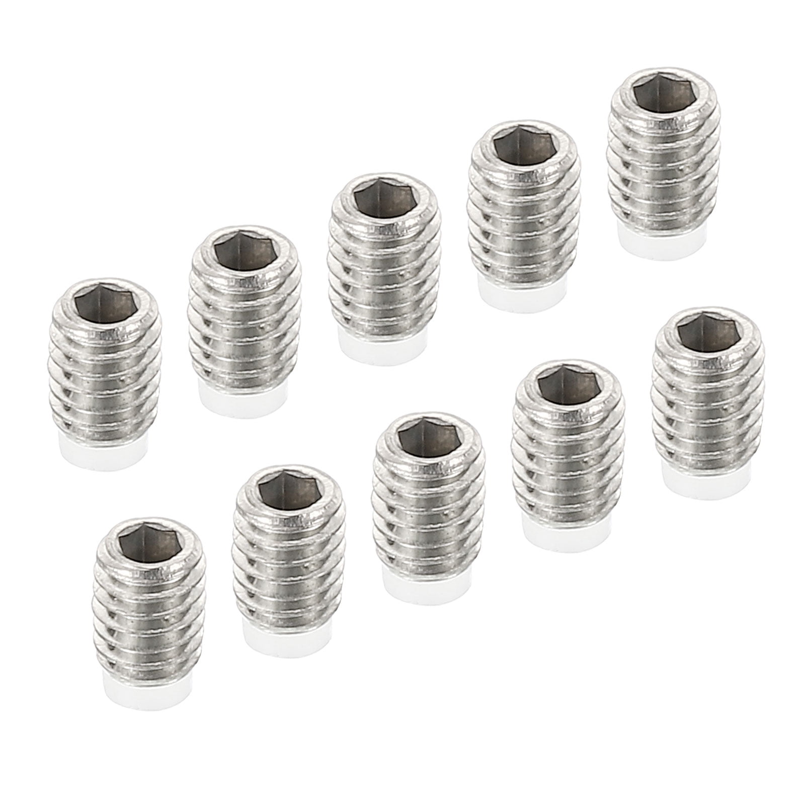 Uxcell M4x5mm 304 Stainless Steel Grub Screw Metric Hex Socket Head ...