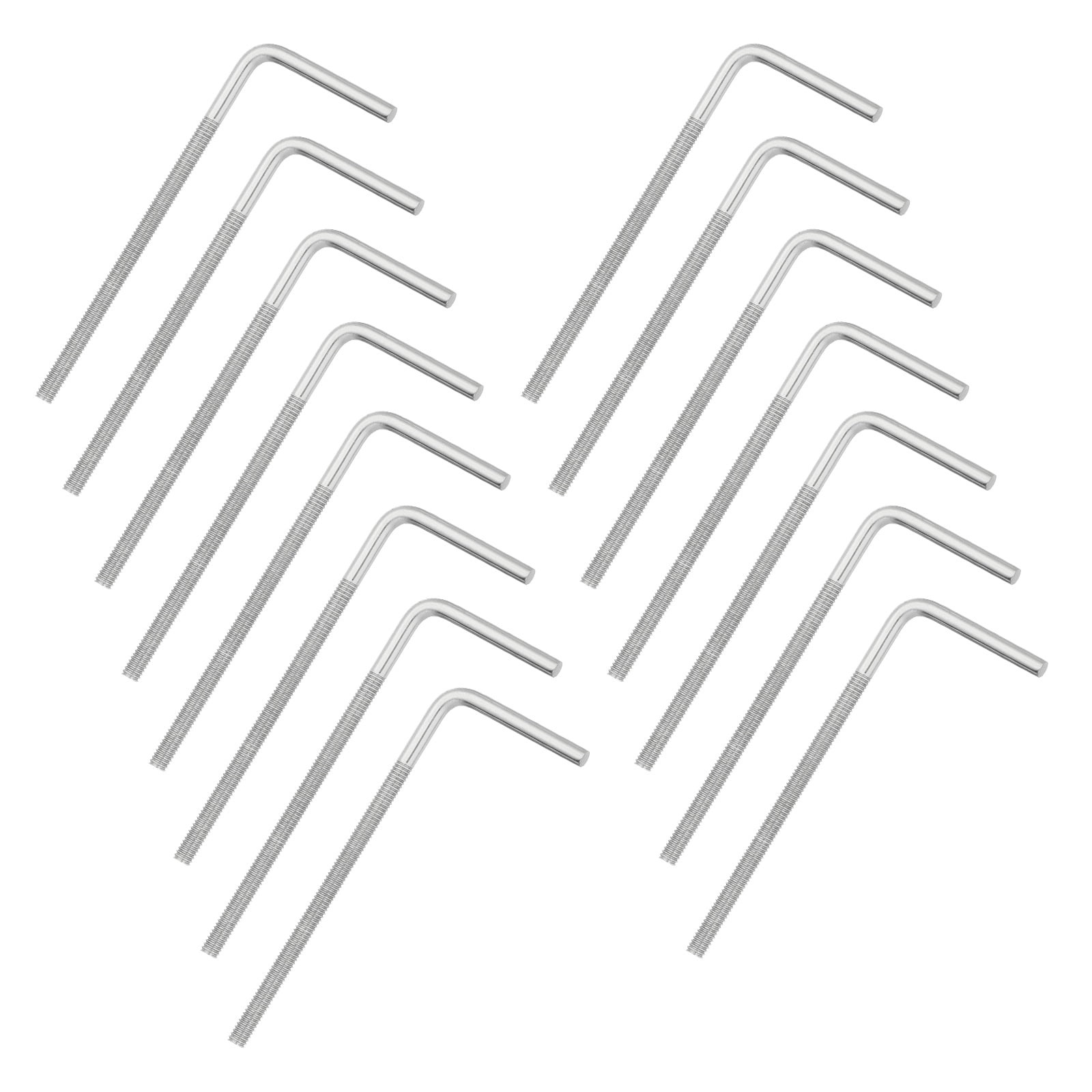 Uxcell M4x70mm 7/L-Shaped Right Angle Bolt Screw, 304 Stainless Steel L ...