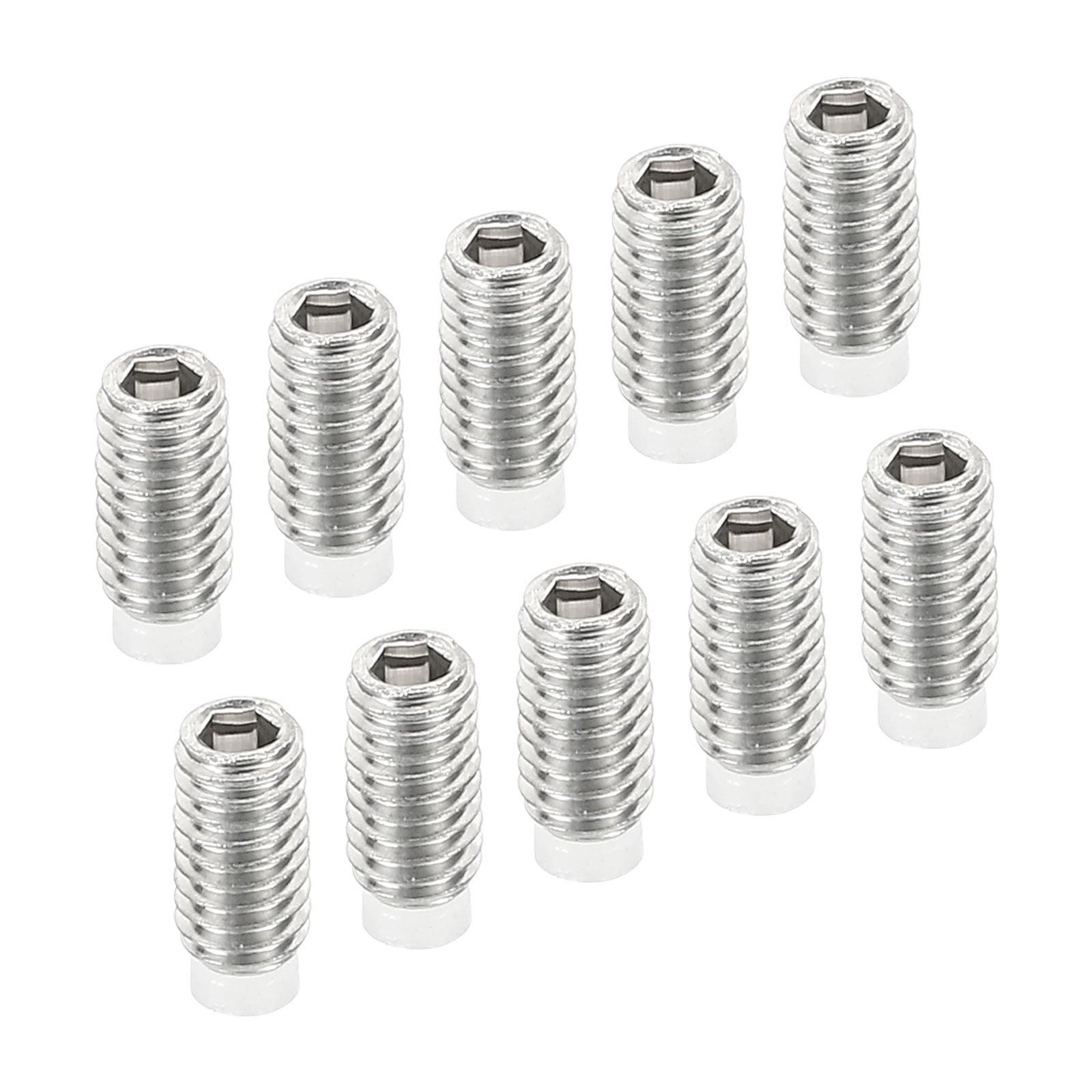 Uxcell M4x8mm 304 Stainless Steel Grub Screw Metric Hex Socket Head ...