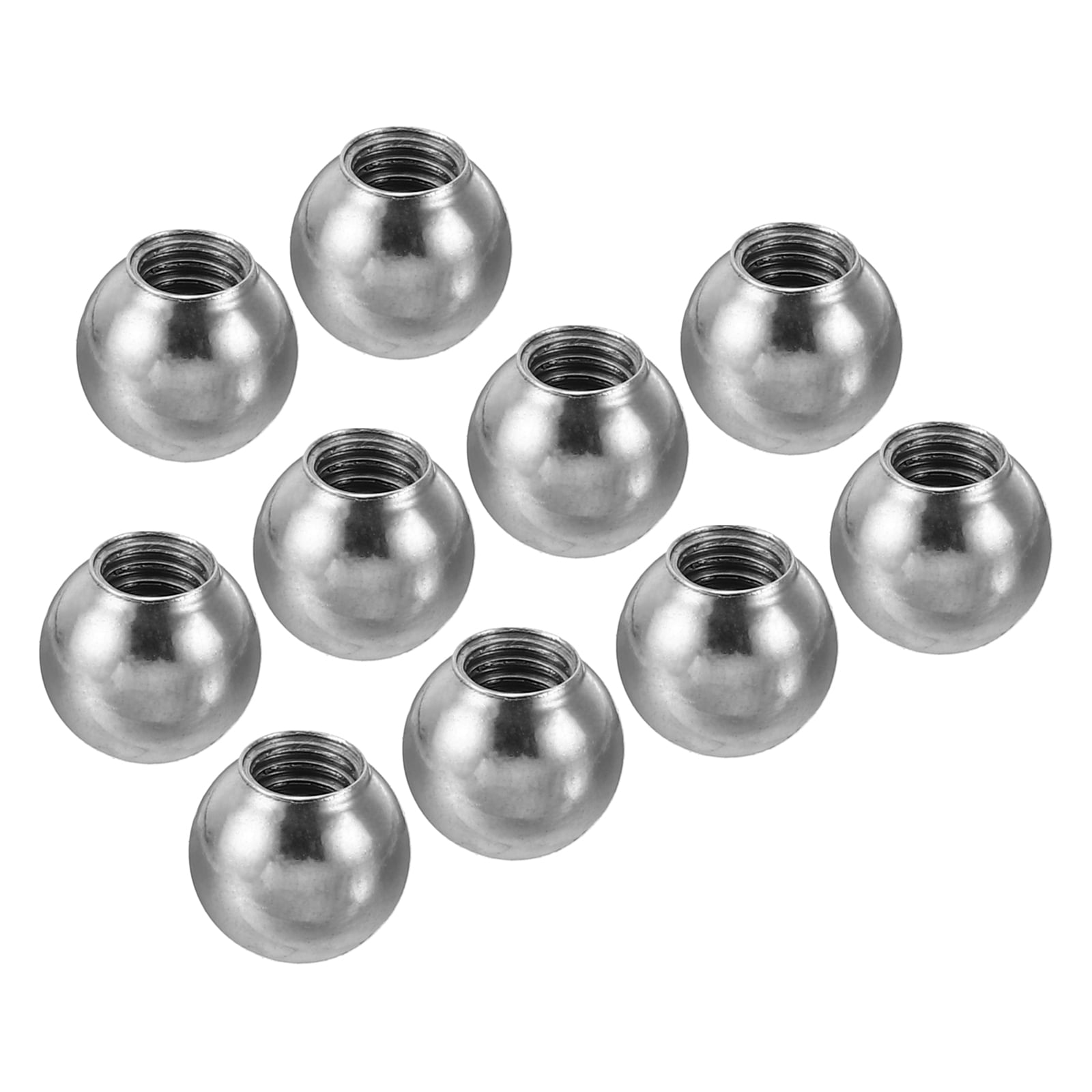 Uxcell M4x8mm Ball Nuts Knob 10 Pack Thread 304 Stainless Steel Round Blind Hole Screw Cap