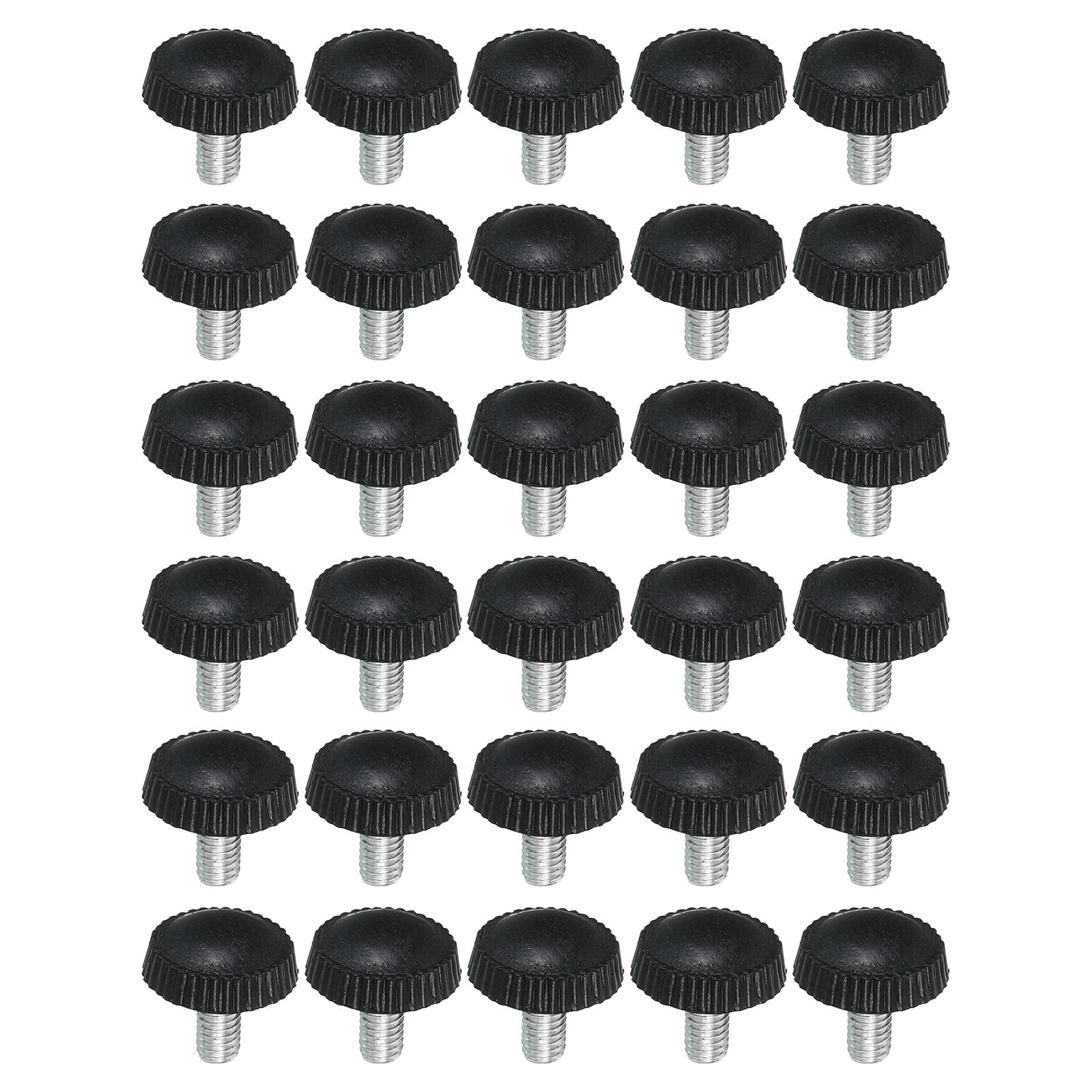 Uxcell M4x8mm Knurled Thumb Screws Clamping Screws Knobs Grip Bolts Fasteners for Furniture ...