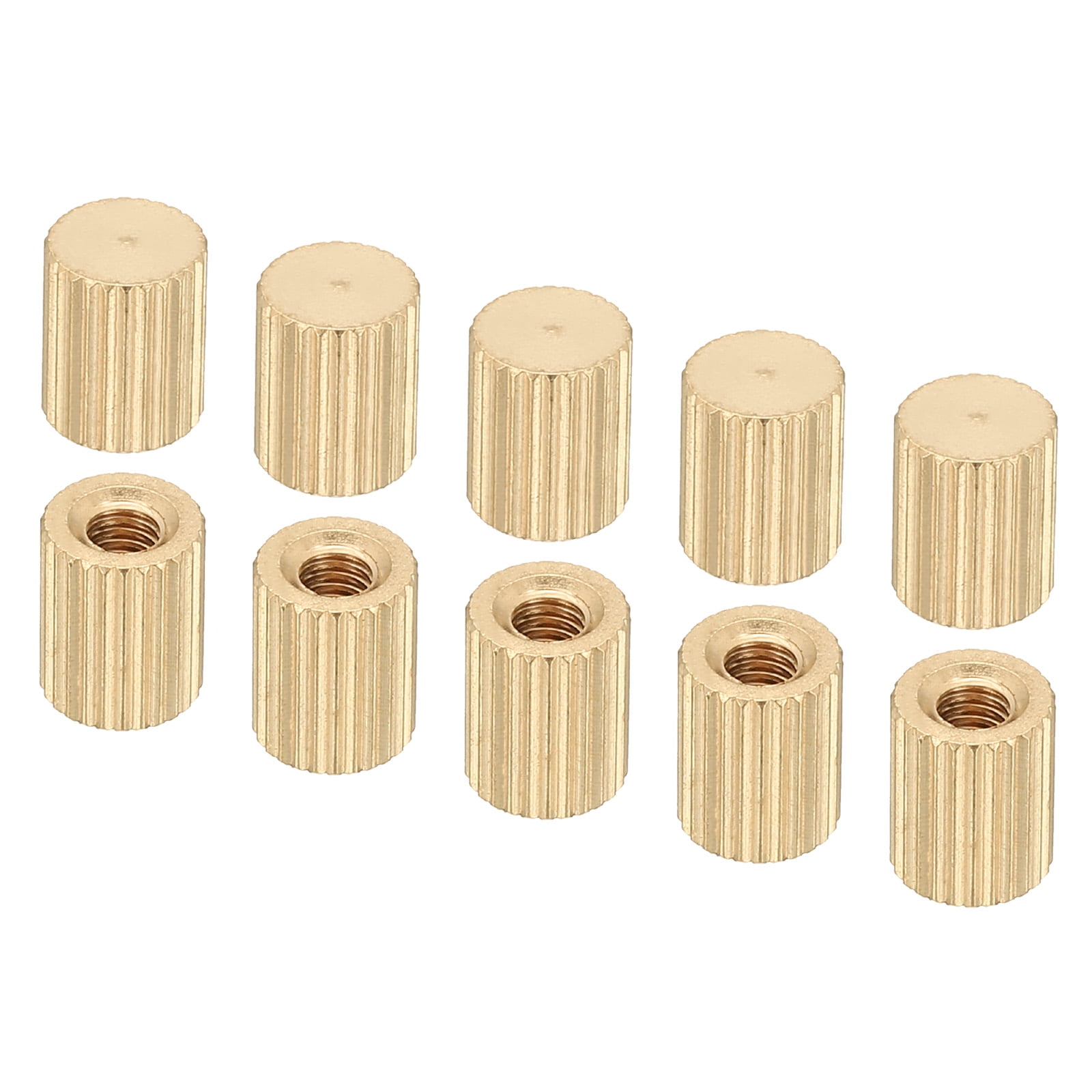 Uxcell M4x8x10mm Cap Nut, 15 Pack Acorn Nut Screw Knob Cap Insert ...